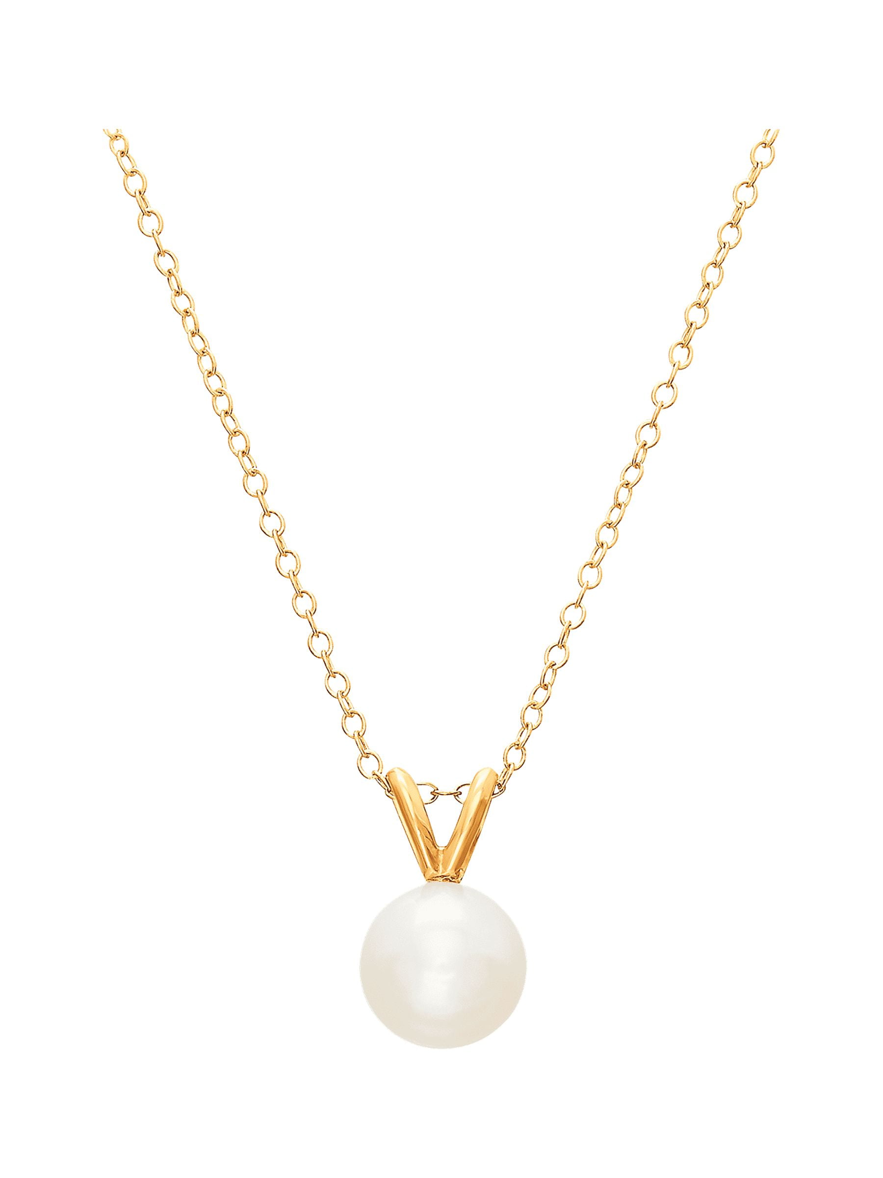 V shaped pearl necklace store