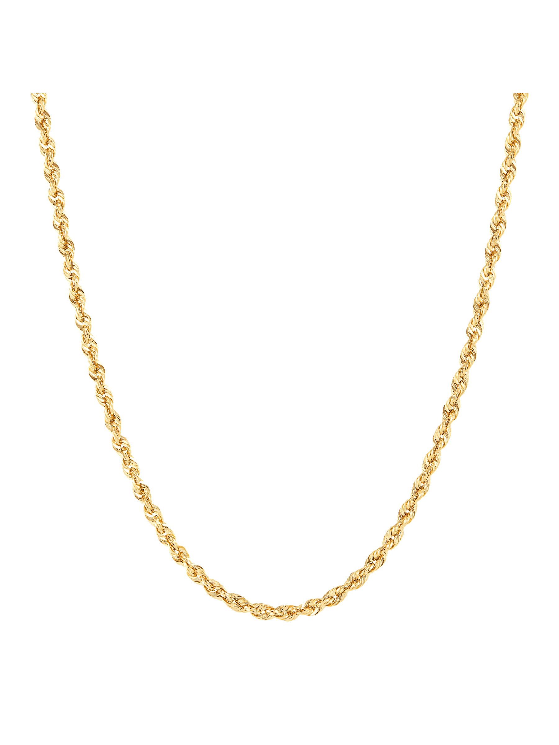 Women's Welry Radiant Rope™ Collection 3mm Glitter Rope Chain Necklace ...