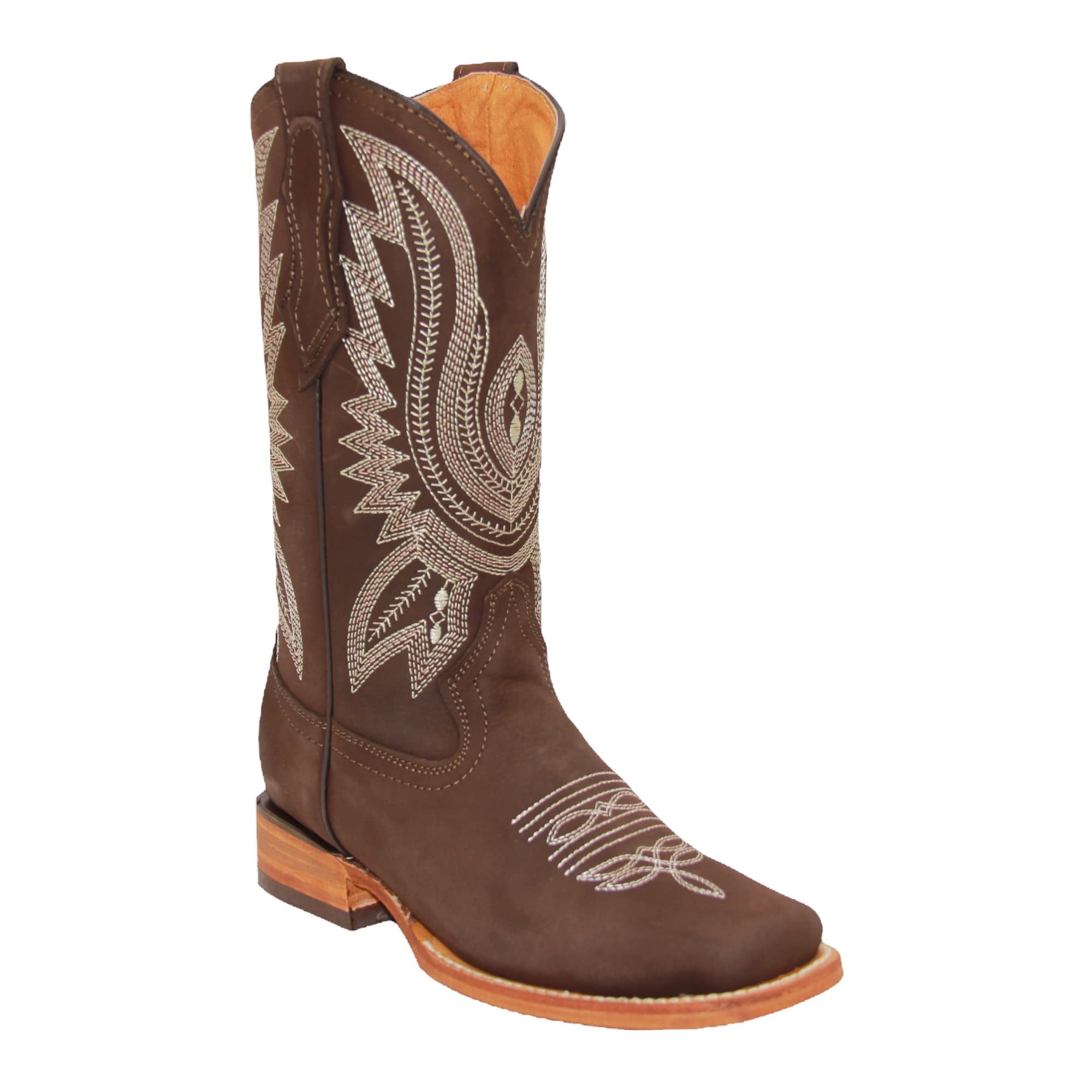 Women’s Western Embroidered Square Toe Cowgirl Cowboy Boot - Walmart.com