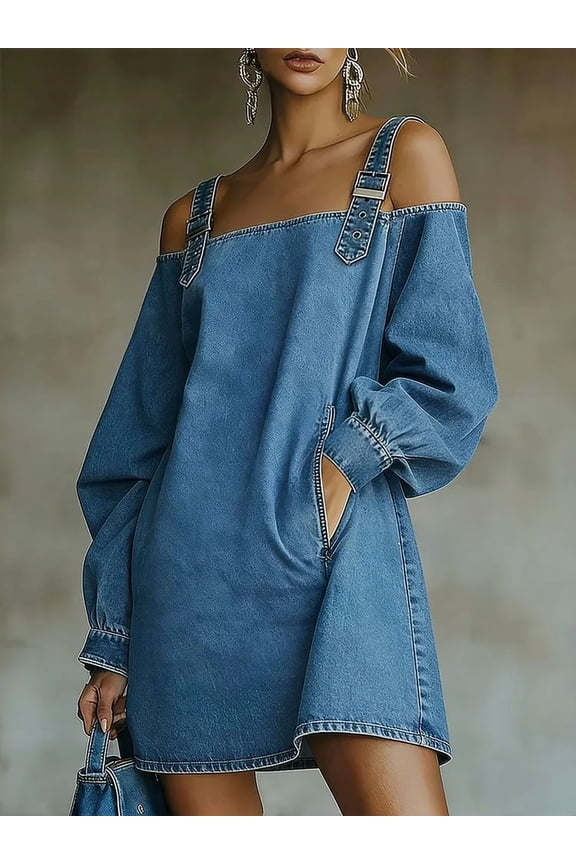 Denim Western Dress
