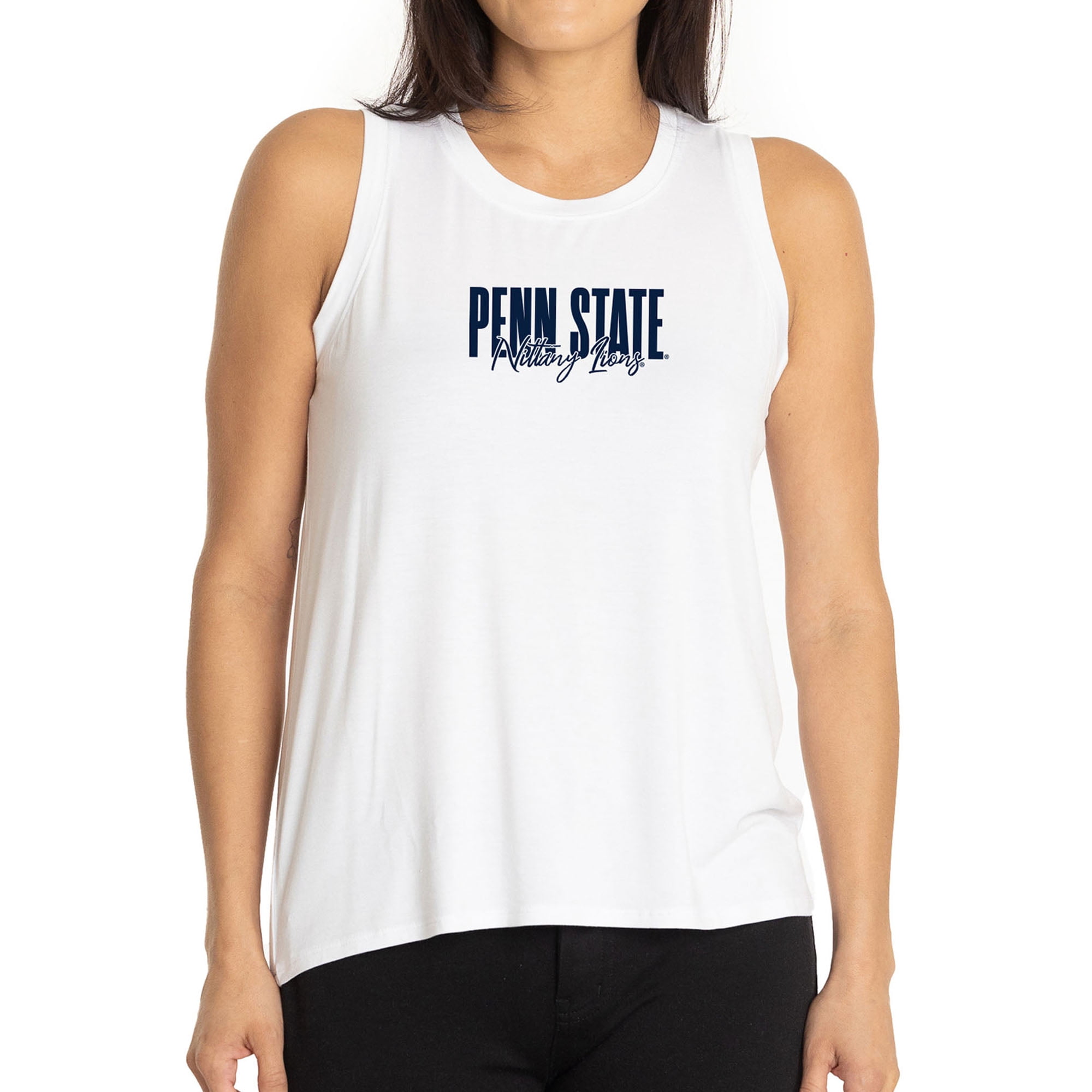 Women's White Penn State Nittany Lions A-Line Hannah High Neck Tank Top ...