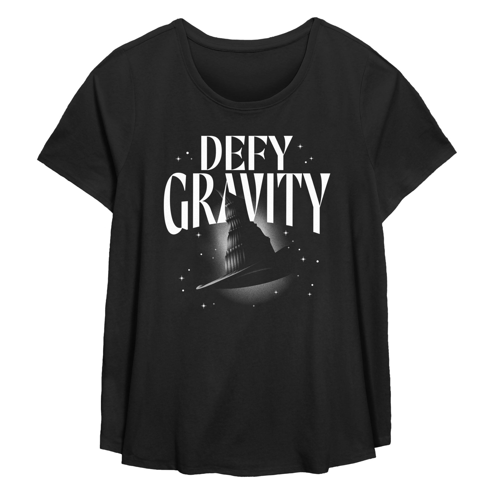 Women's Wicked Defy Gravity Witch Hat Graphic T-Shirt - Walmart.com