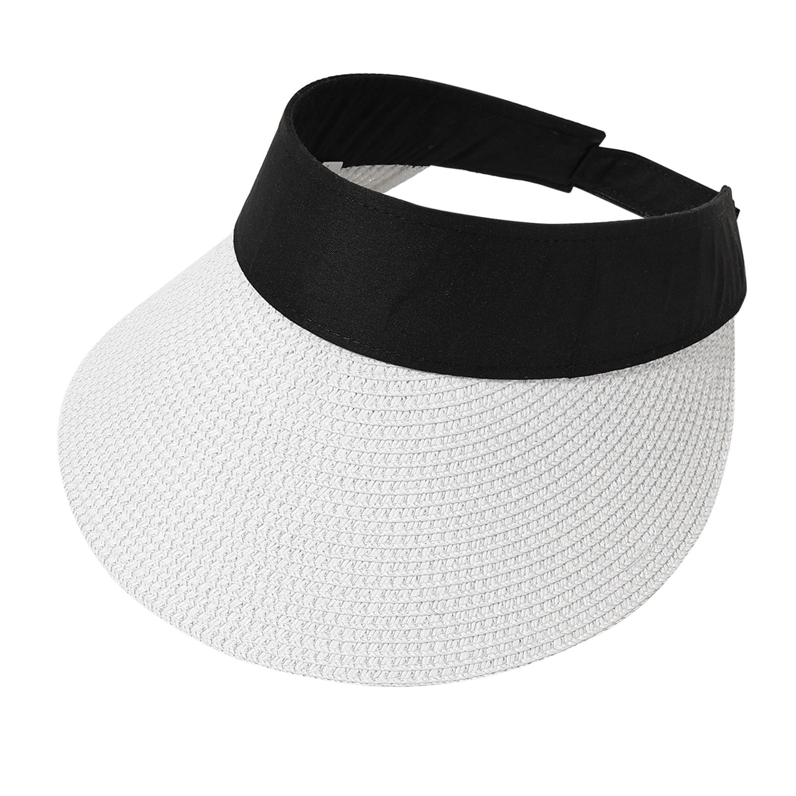 Women's Wide Brim Sun Hat with Open Crown, Adjustable Elastic Band ...