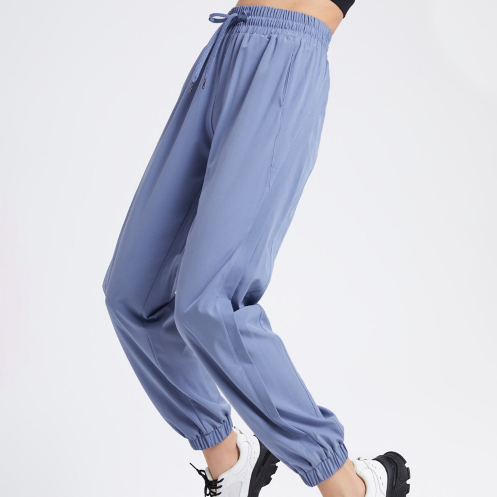 Women's Wide Leg Yoga Pants High Waist Relaxed Fit Joggers For Running ...