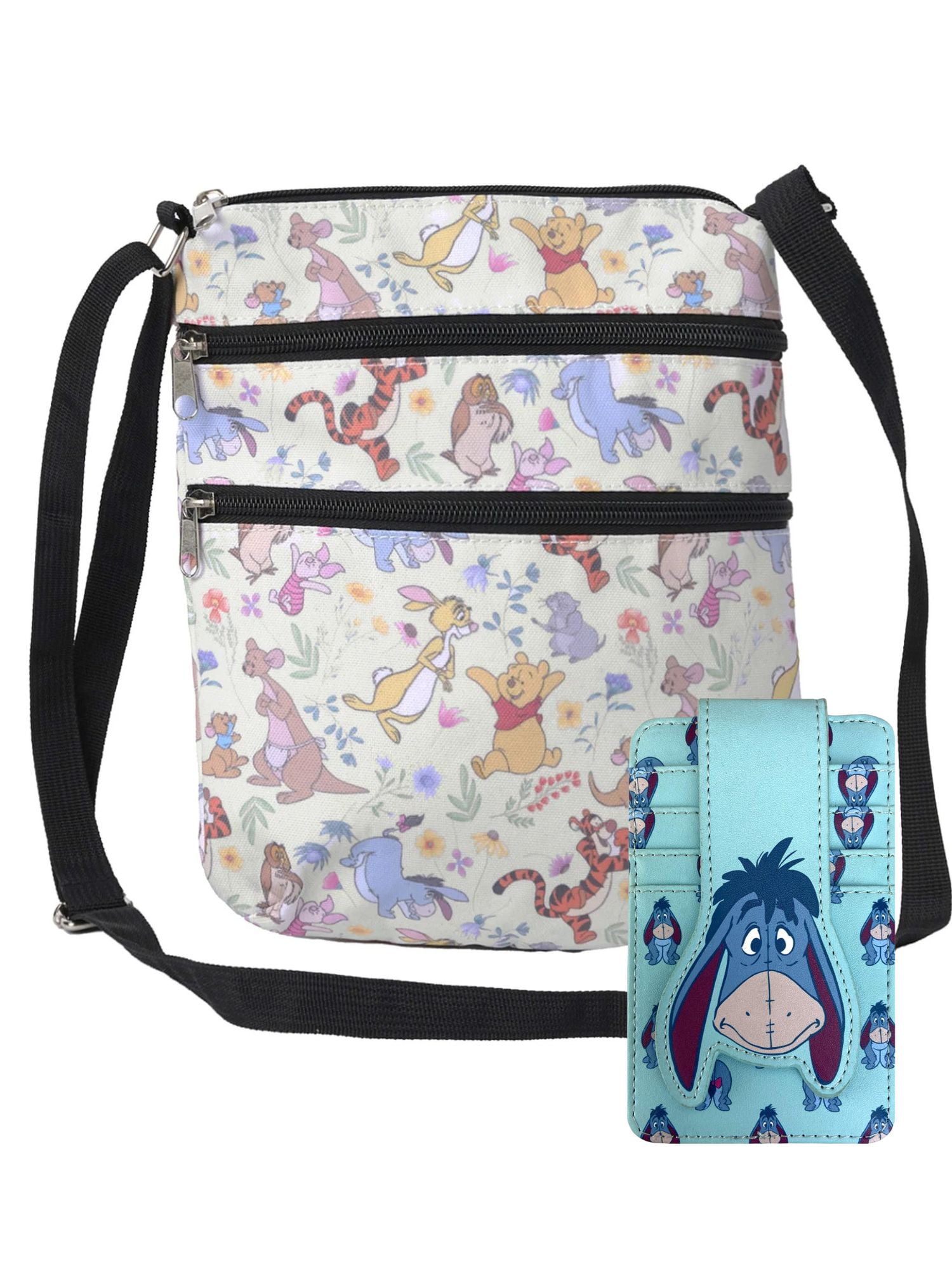 Women's Winnie the Pooh Crossbody Bag & Eeyore Card Holder Wallet 2 ...