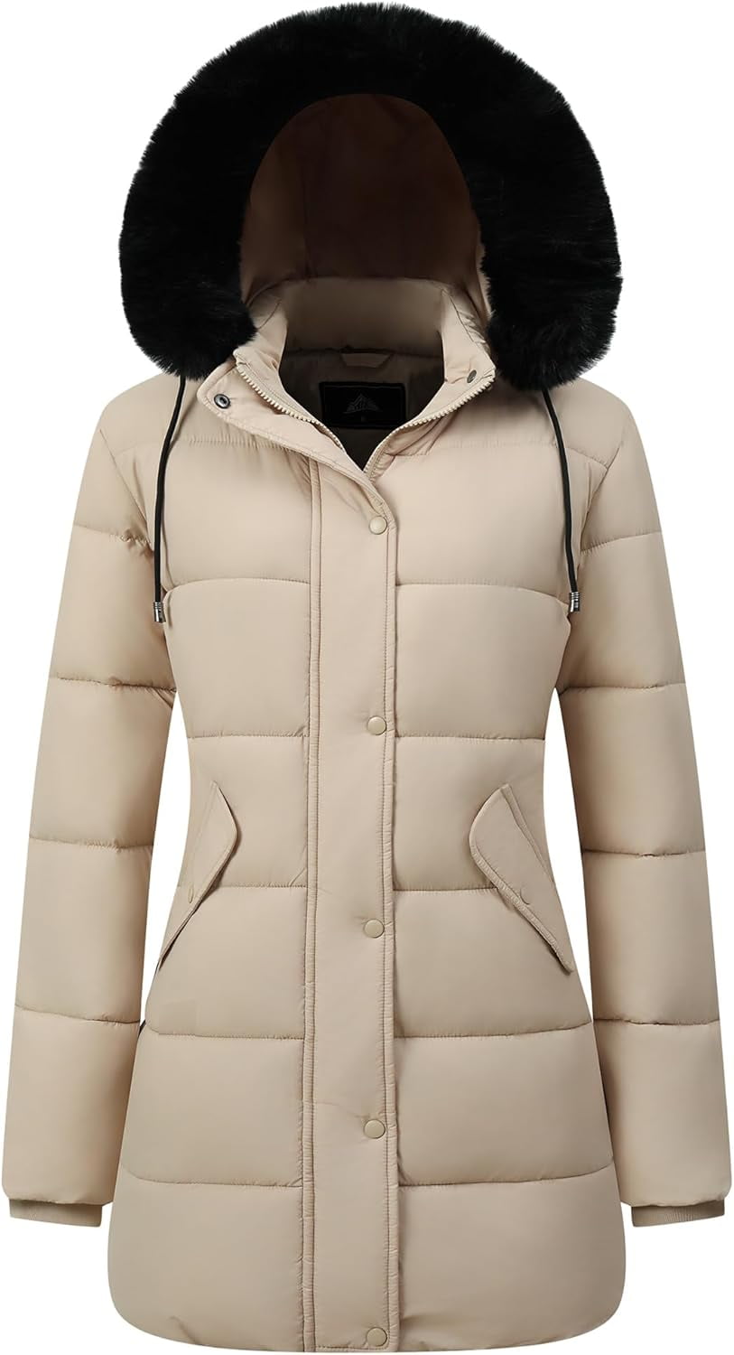 Women's Winter Coat Long Waterproof Parka - Warm Snow Jacket for Women ...