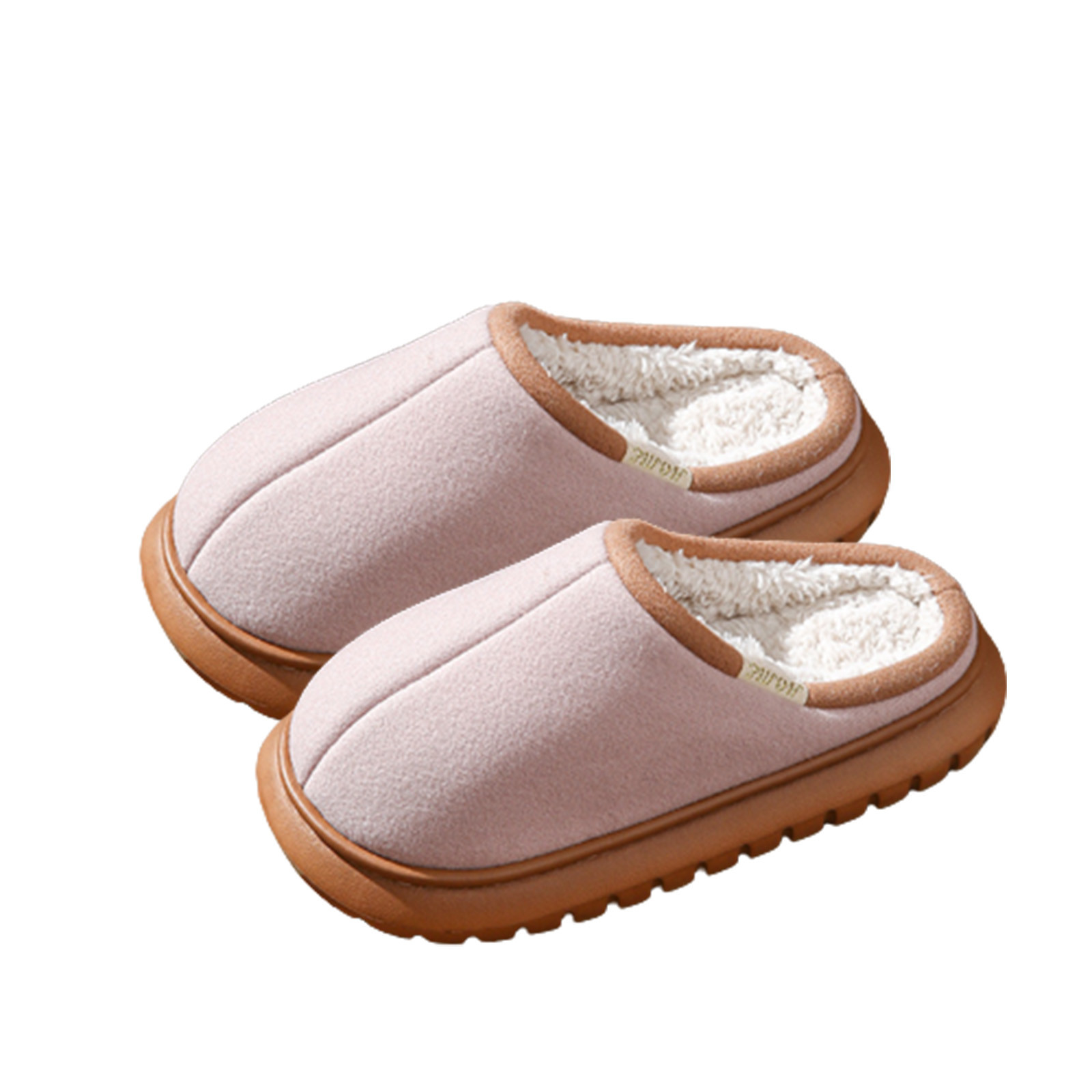 Women's Winter Fuzzy Lined House Slippers Home Bedroom Shoes Furry Cozy Clog Slipper Thick Warm ...