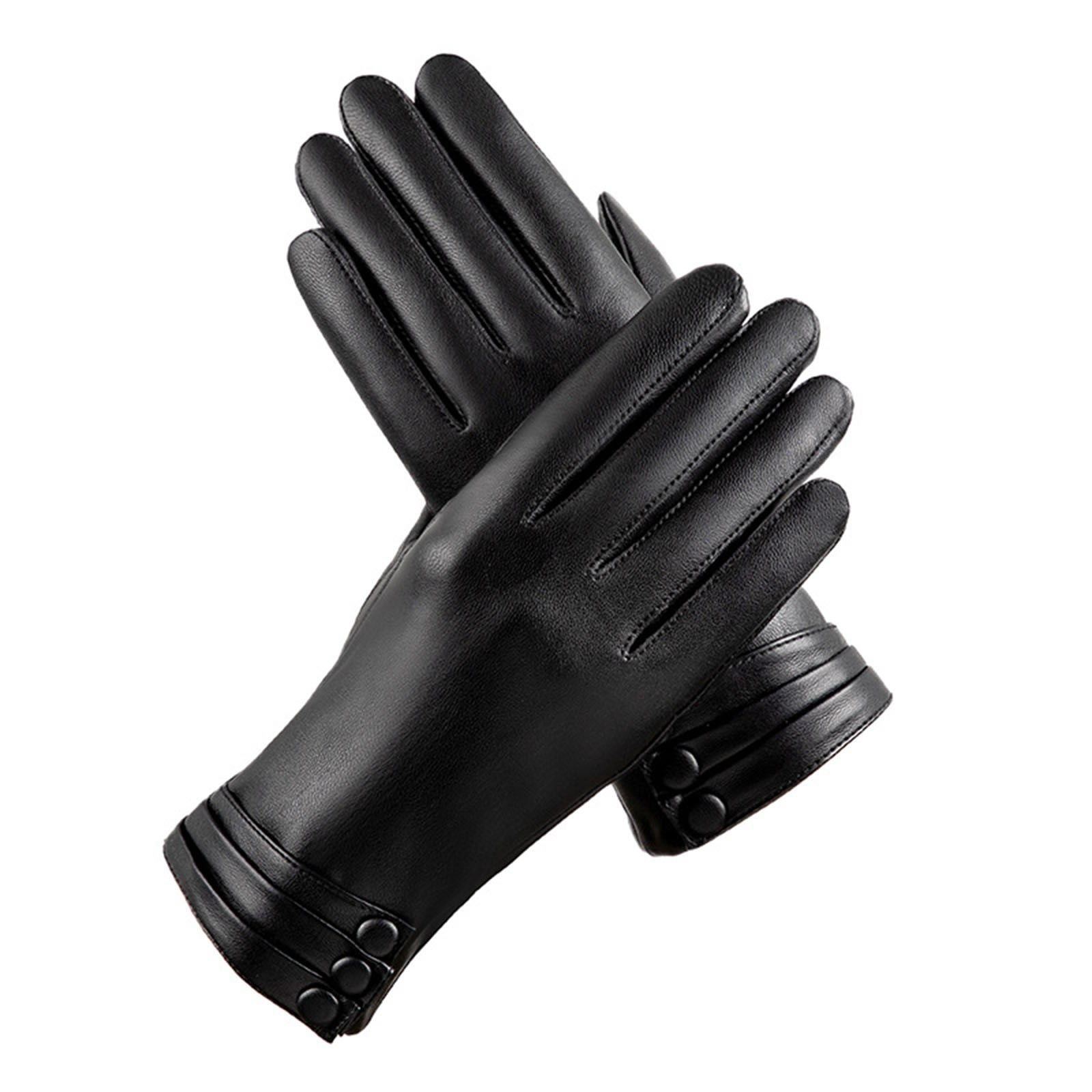 Women's Winter Gloves Touchscreen Warm Lined Leather Water-Proof ...