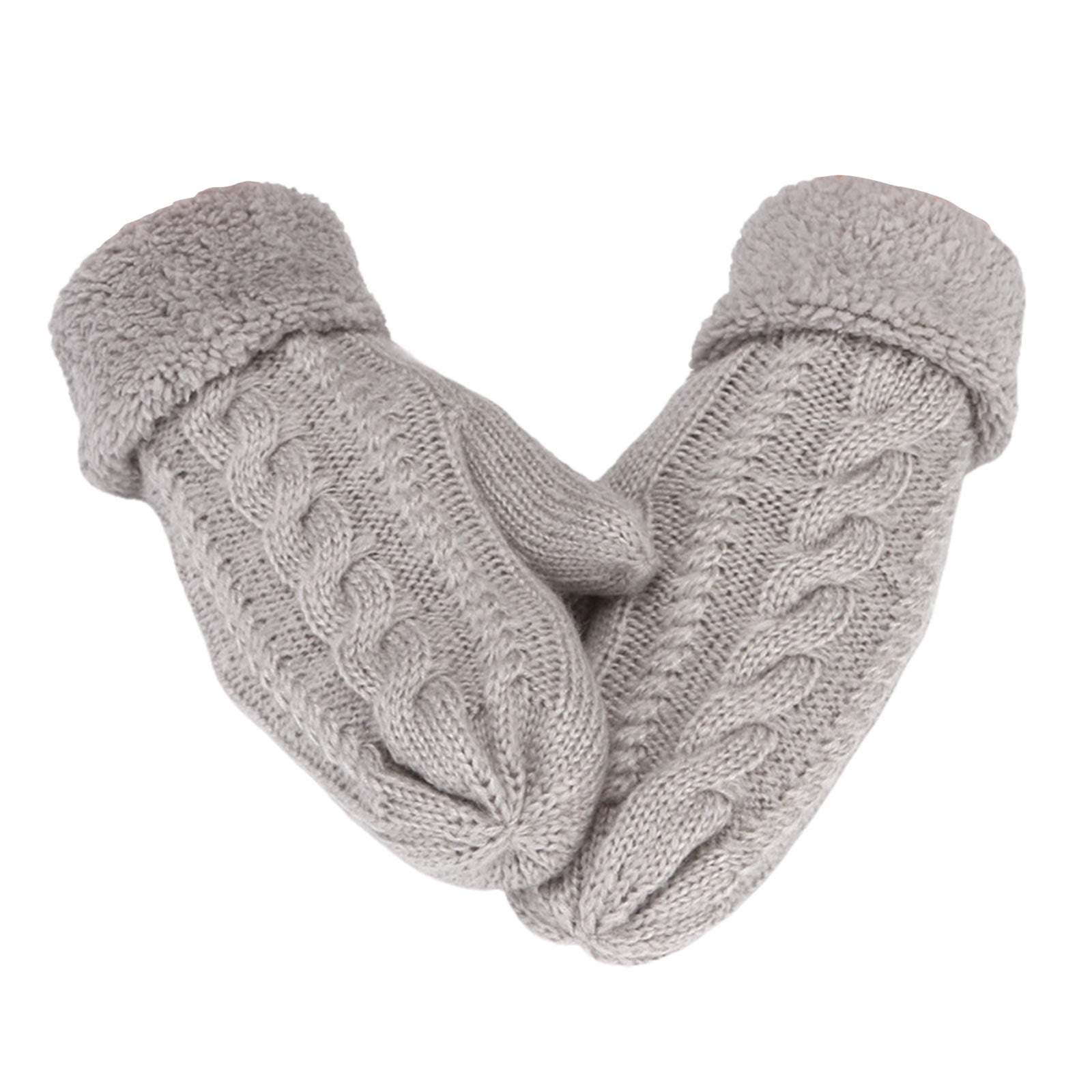 Women's Winter Gloves Warm Mittens Cozy Wool Knit Thick Gloves Novelty Mittens One Size ...
