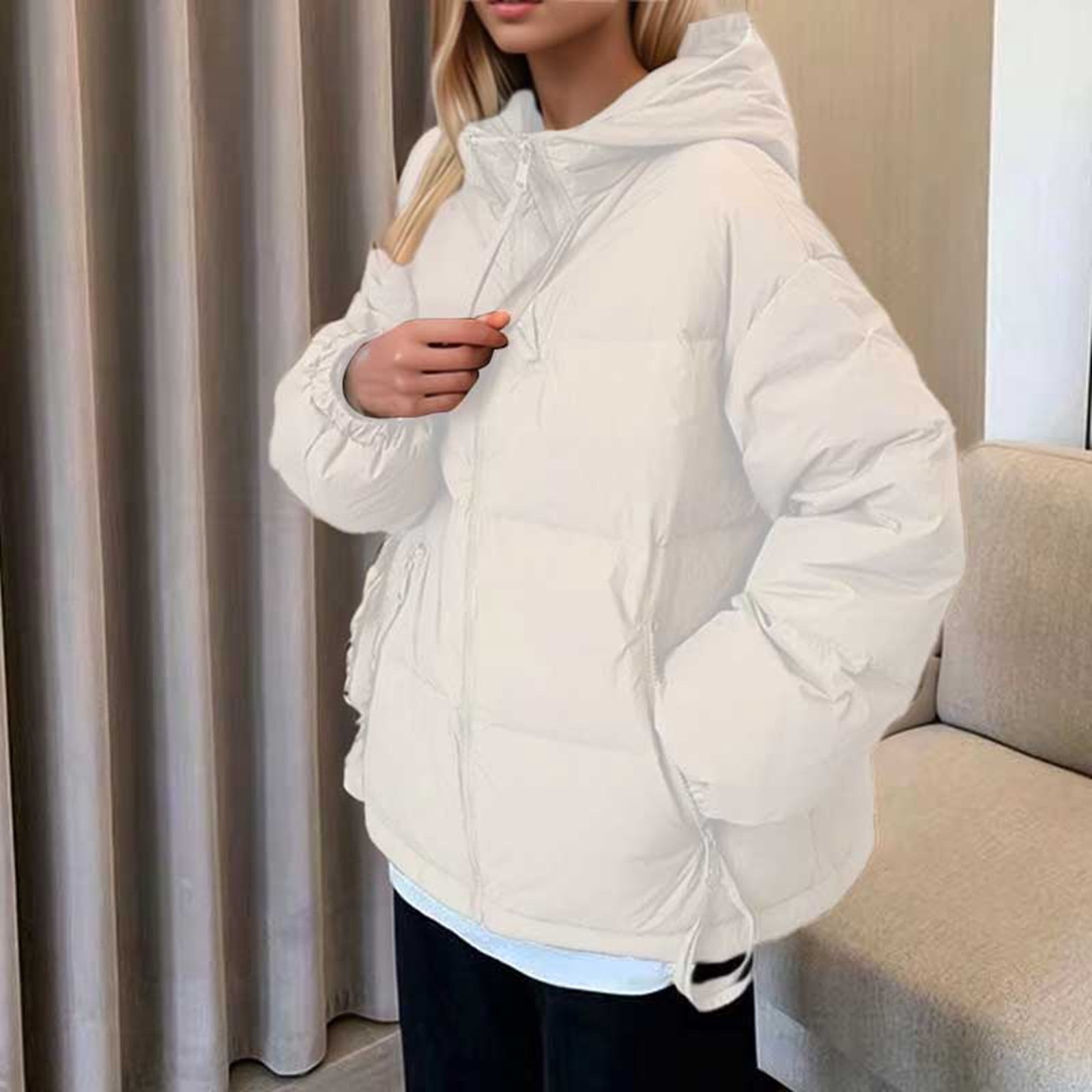 Women's Winter Thick Short Down Jacket Stylish Warm Coat For Cold ...