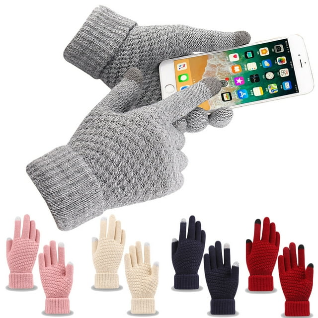 Women's Long Winter Touch Screen Gloves, Warm Fleece Lined, Elastic Cuff, Texting Gloves ...