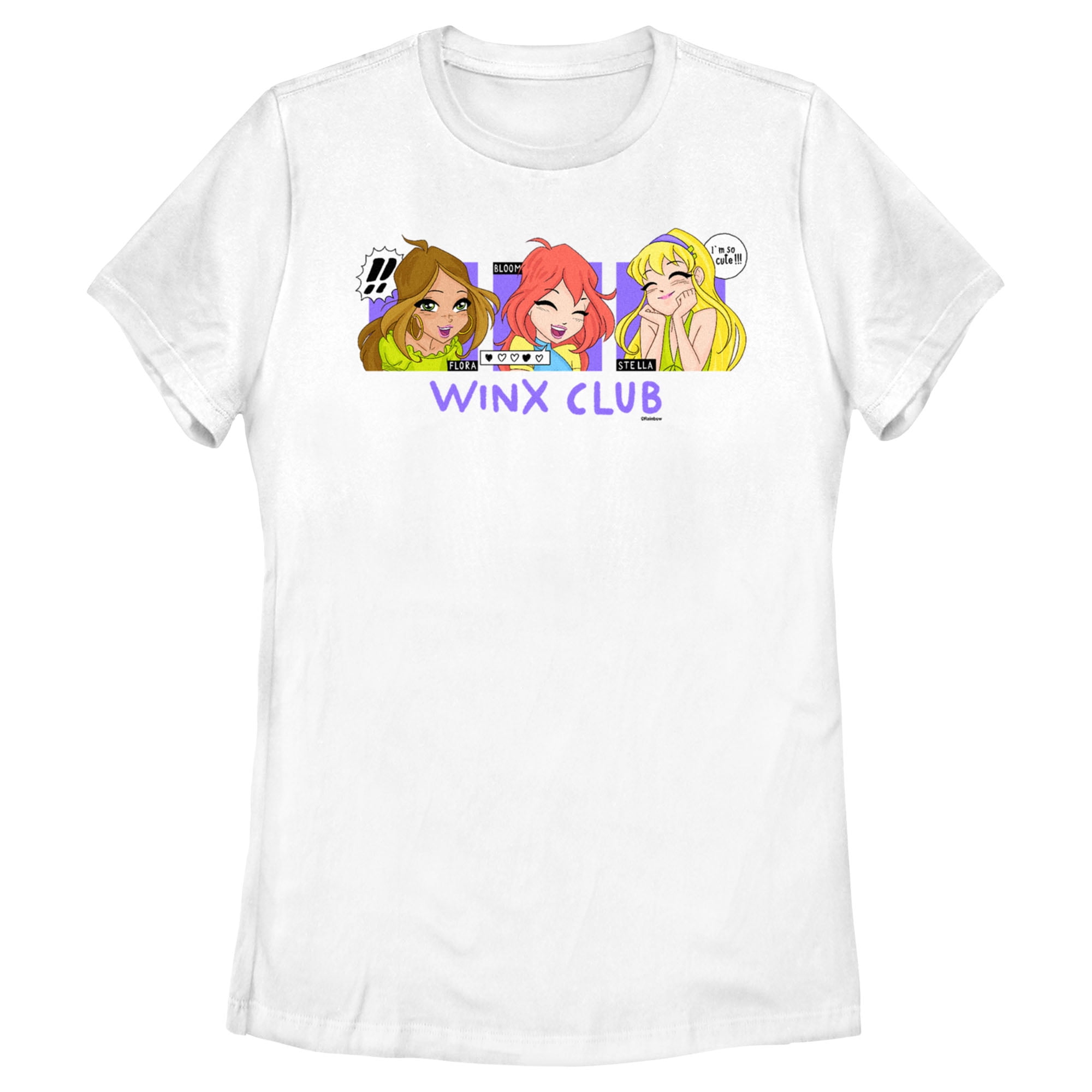 Women's Winx Club Flora Bloom Stella Boxes Graphic T-Shirt - Walmart.com