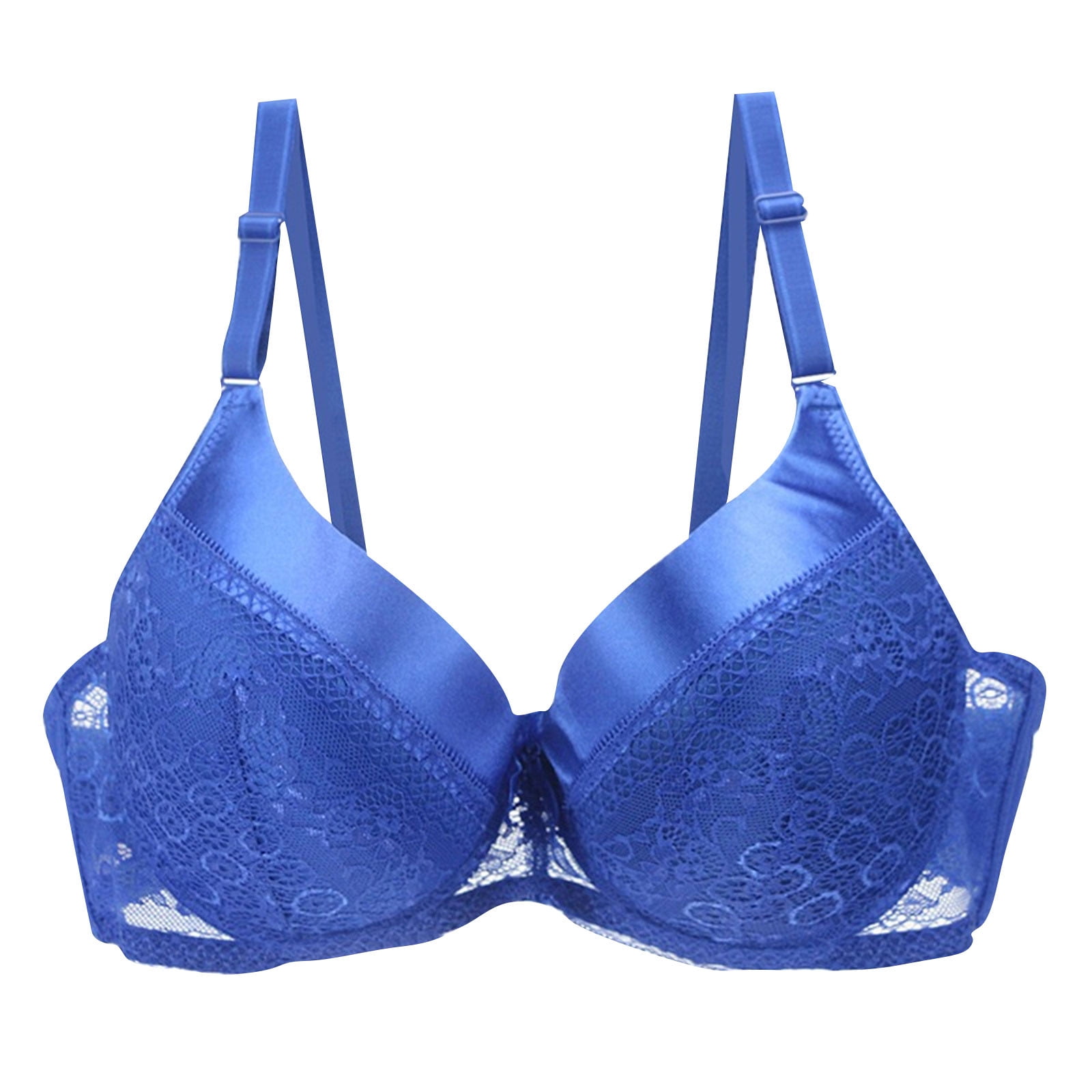 Women's Wireless Bra Padded Bra Feature V-Neck Full-Figure Bra Style W ...