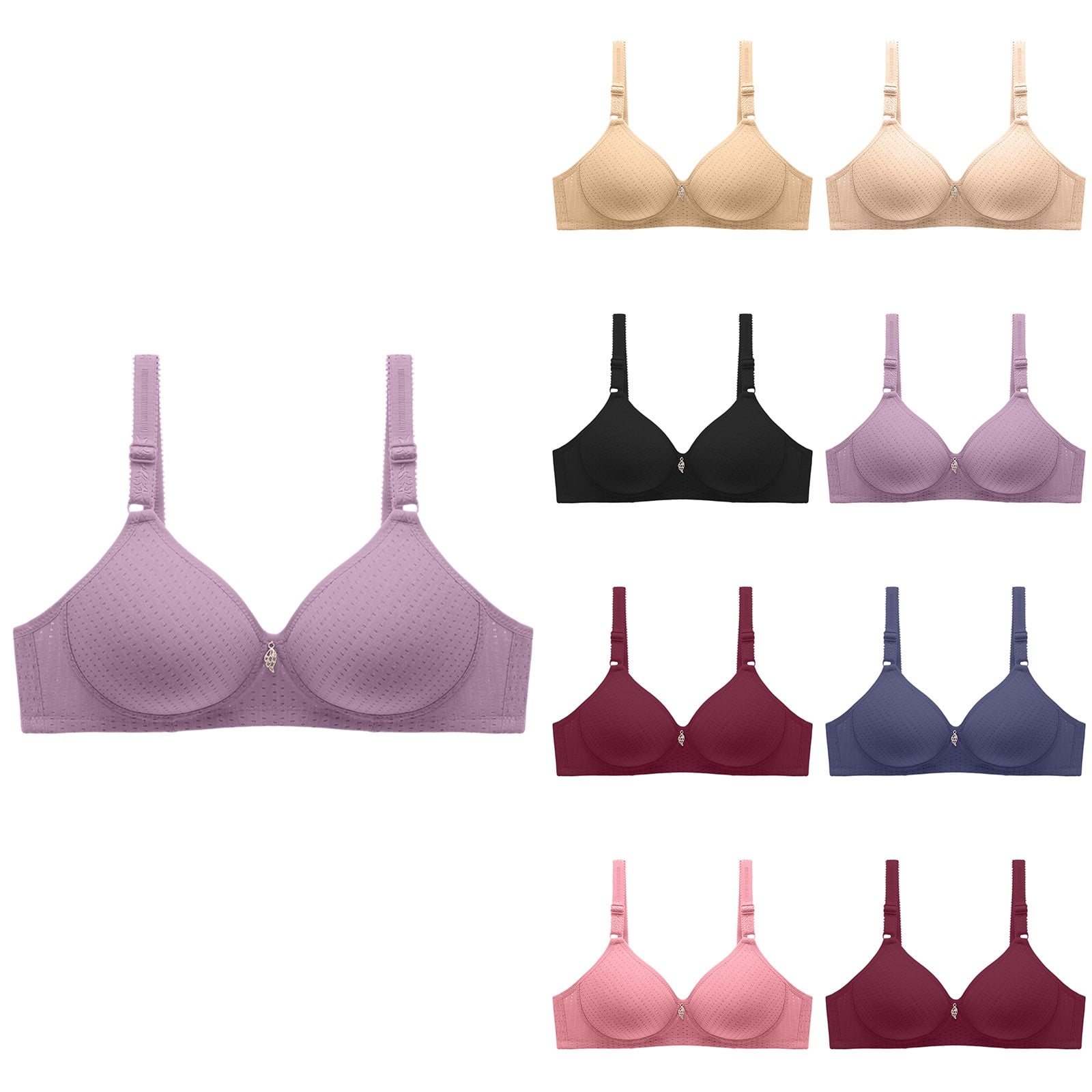 Women's Wireless Bra for Small Chest Thin Seamless Lingerie, Petite Fit ...