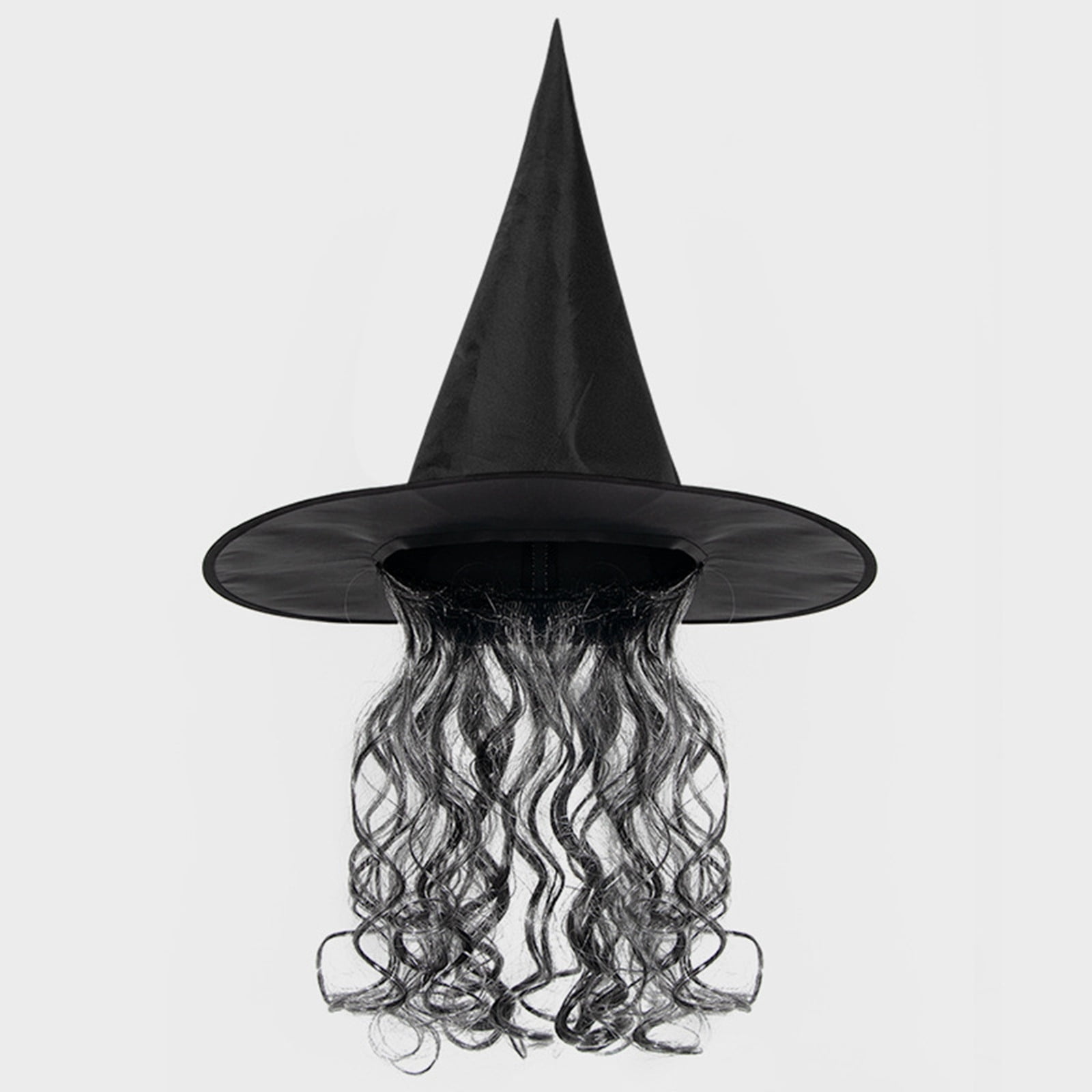 Zyooh Women's Witch Wig With Witch Hat And EVA Set For Adults - Walmart.com