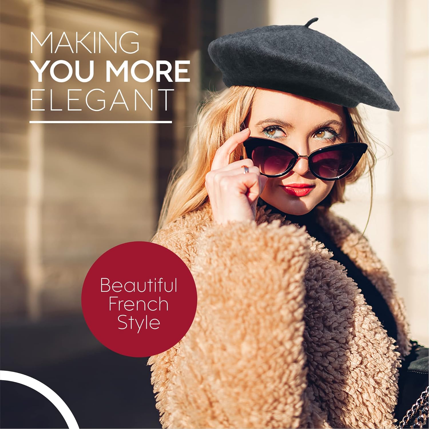 Women's Wool French Beret – Stylish, Chic & Cozy Parisian Unisex Hat ...
