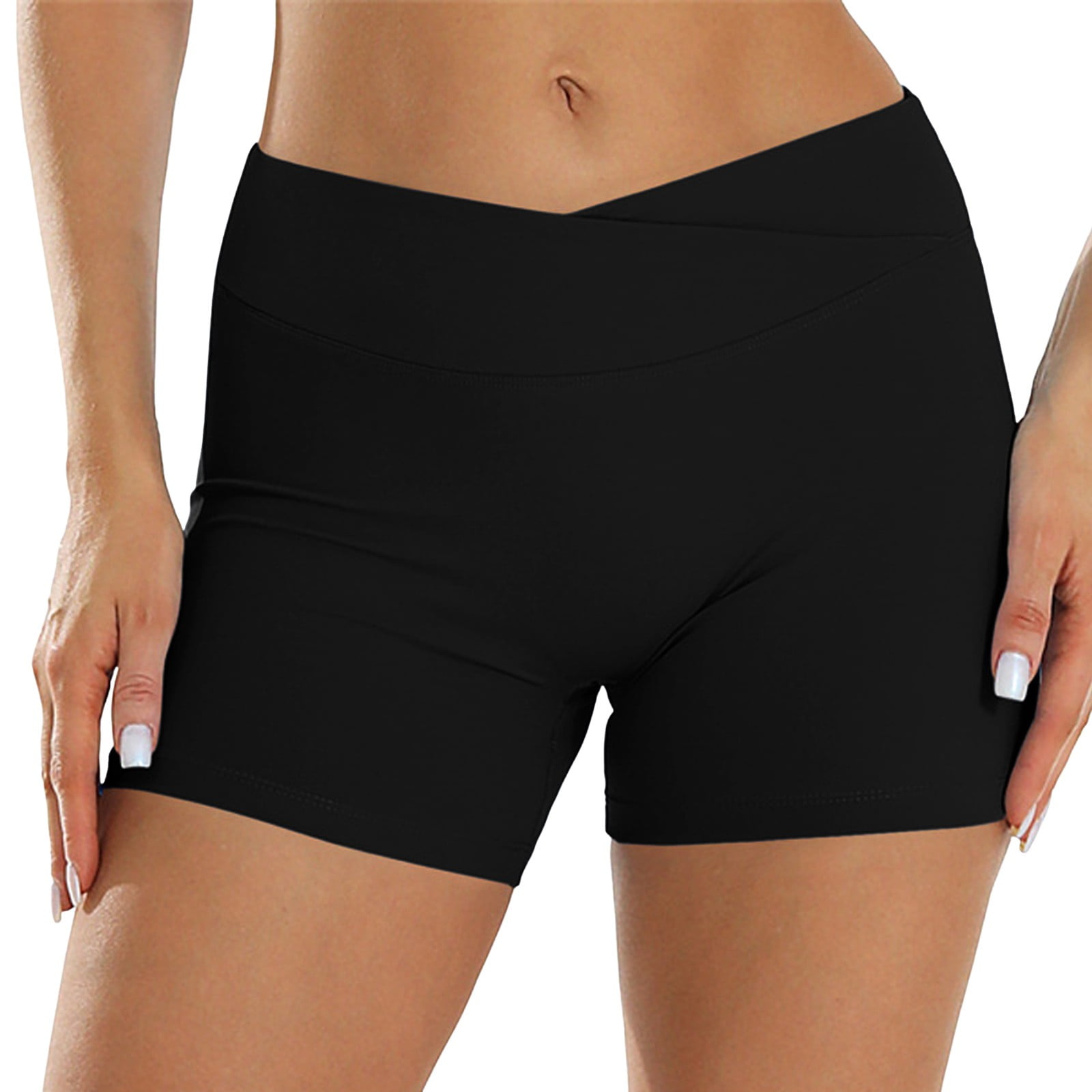 Women's Workout Gym Shorts, High Waisted Lifting Scrunch Waistband ...