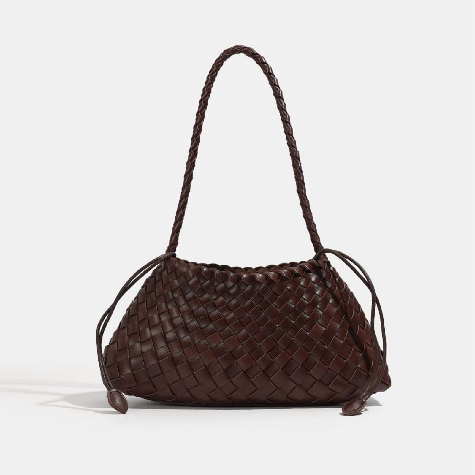 Women's Woven Bags PU Leather Underarm Shoulder Bag Fashion Designer ...