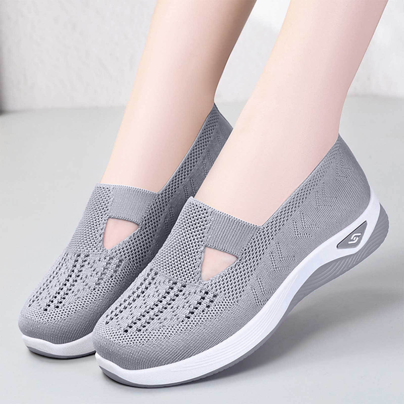 Women's Woven Orthopedic Breathable Soft Shoes, 2024 New Mesh Stretch ...