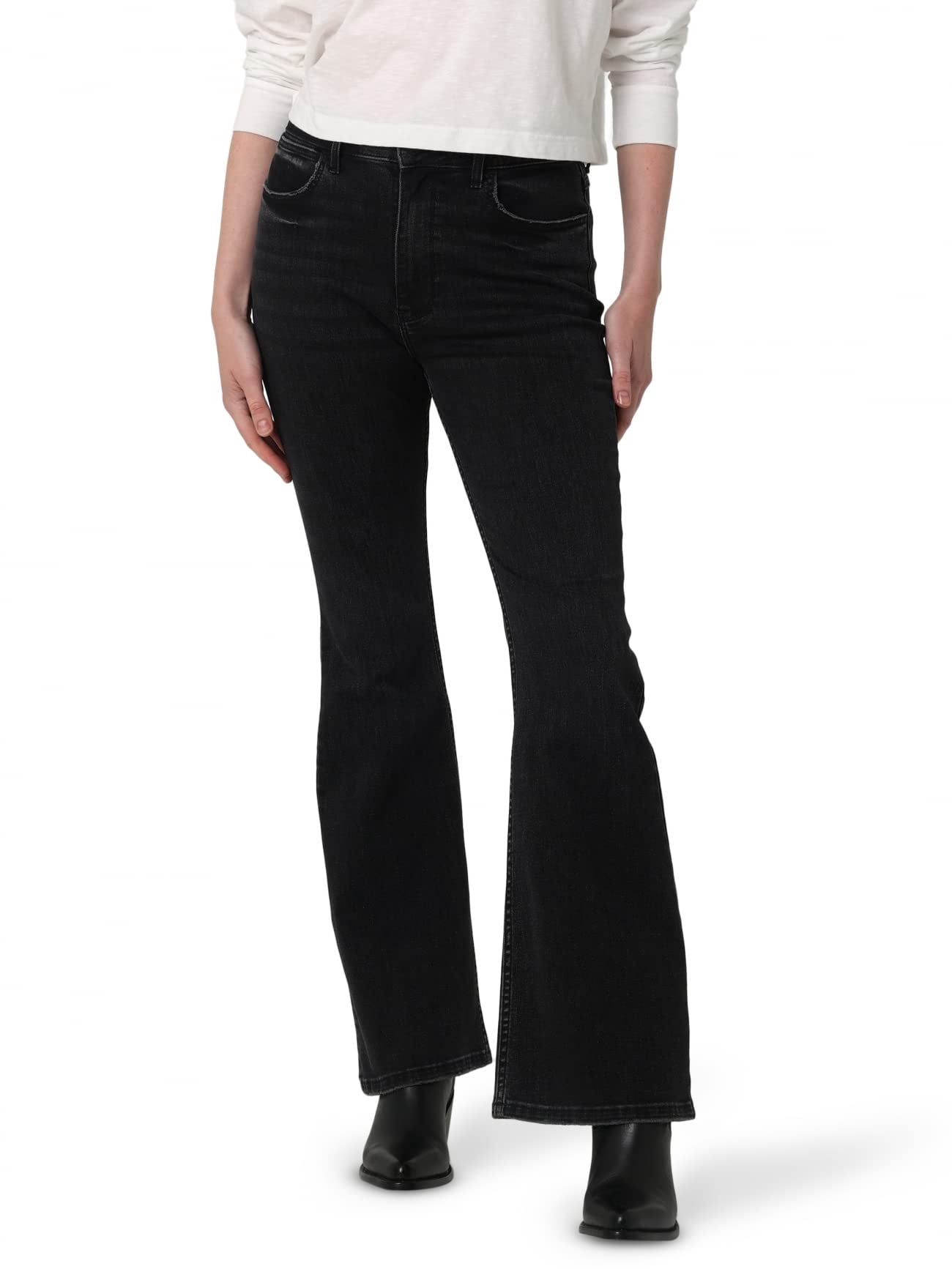 Women's Wrangler Flare Pants Color: Constellation Black Size: 10X34 ...