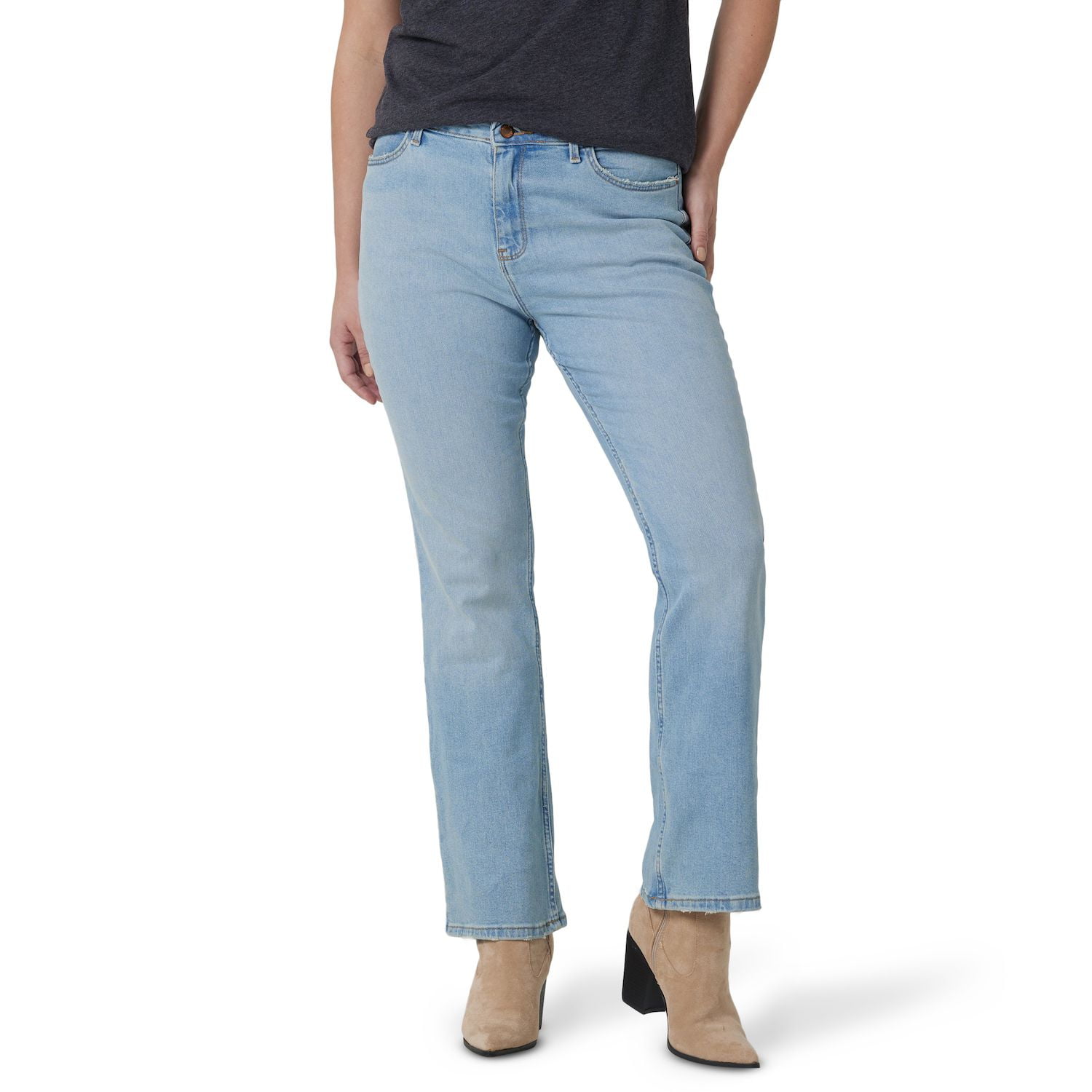 Women's Wrangler High-Rise Bootcut Jeans Color: Stonewash Size: 14X32 ...