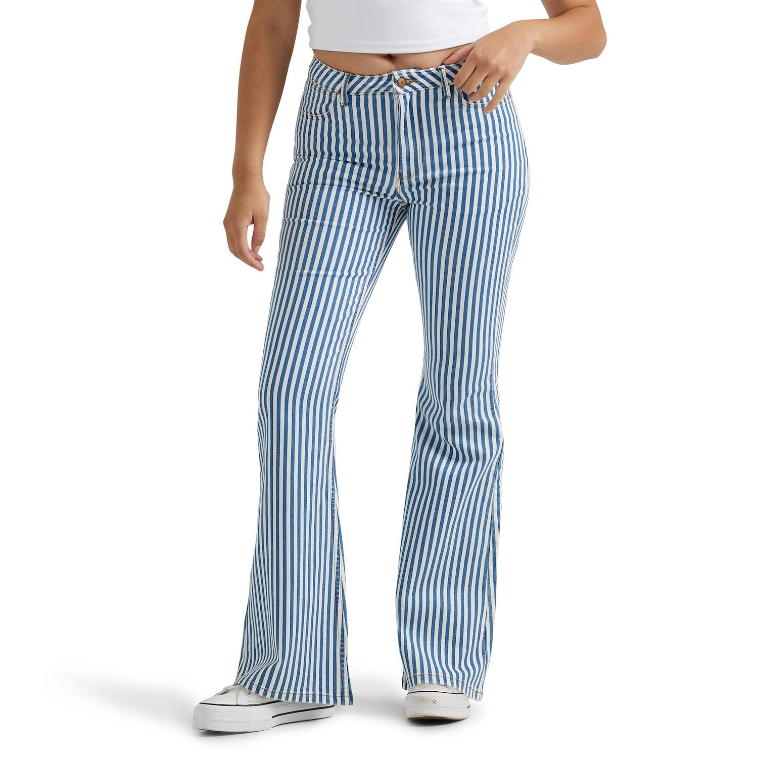 Women's Wrangler High Rise Flare Pants Color: Venice Stripe Size: 12X32 ...