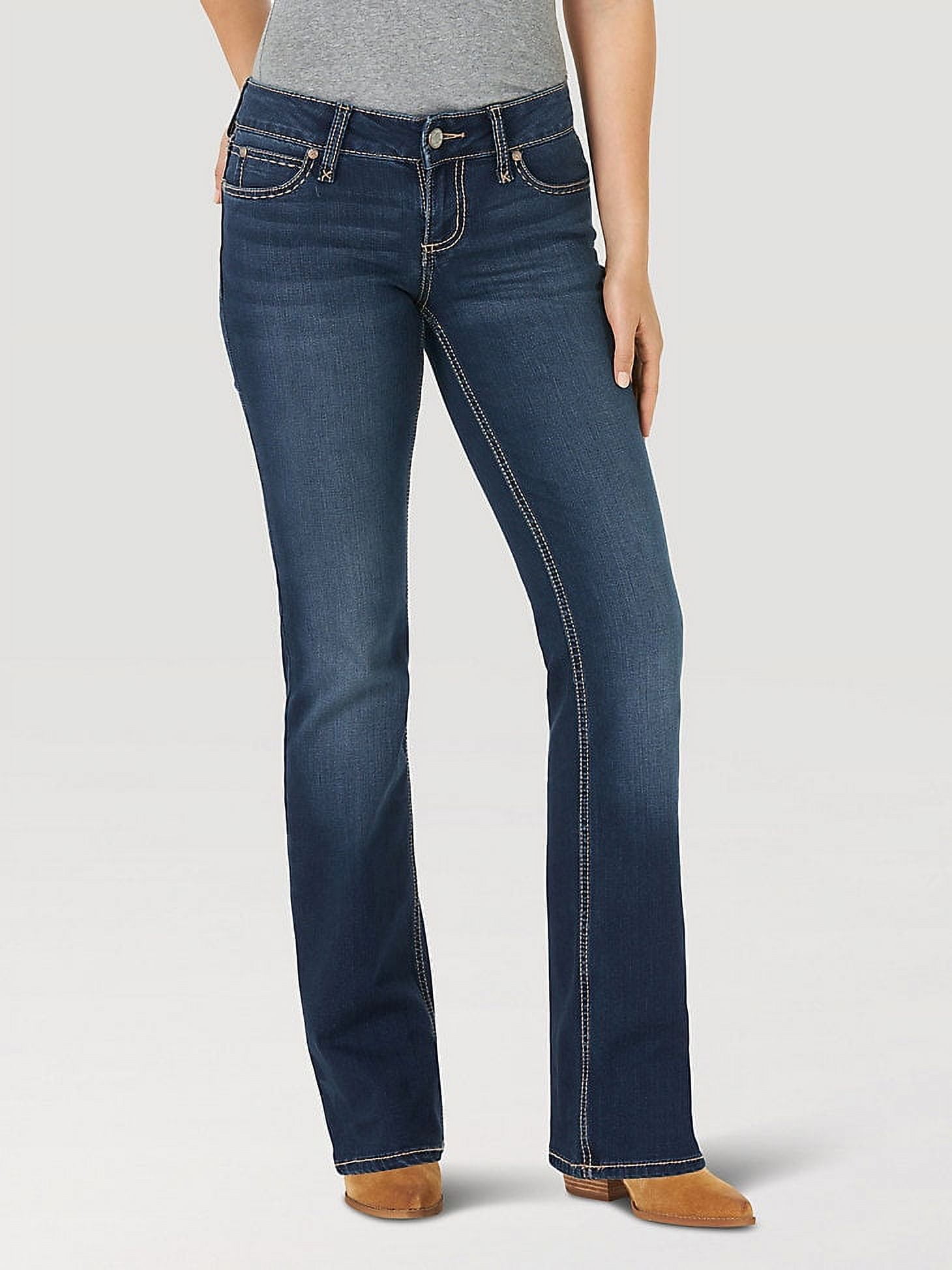 Wrangler Women's Dark Wash Retro Mae Jeans Indigo 00W x 34L - Walmart.com