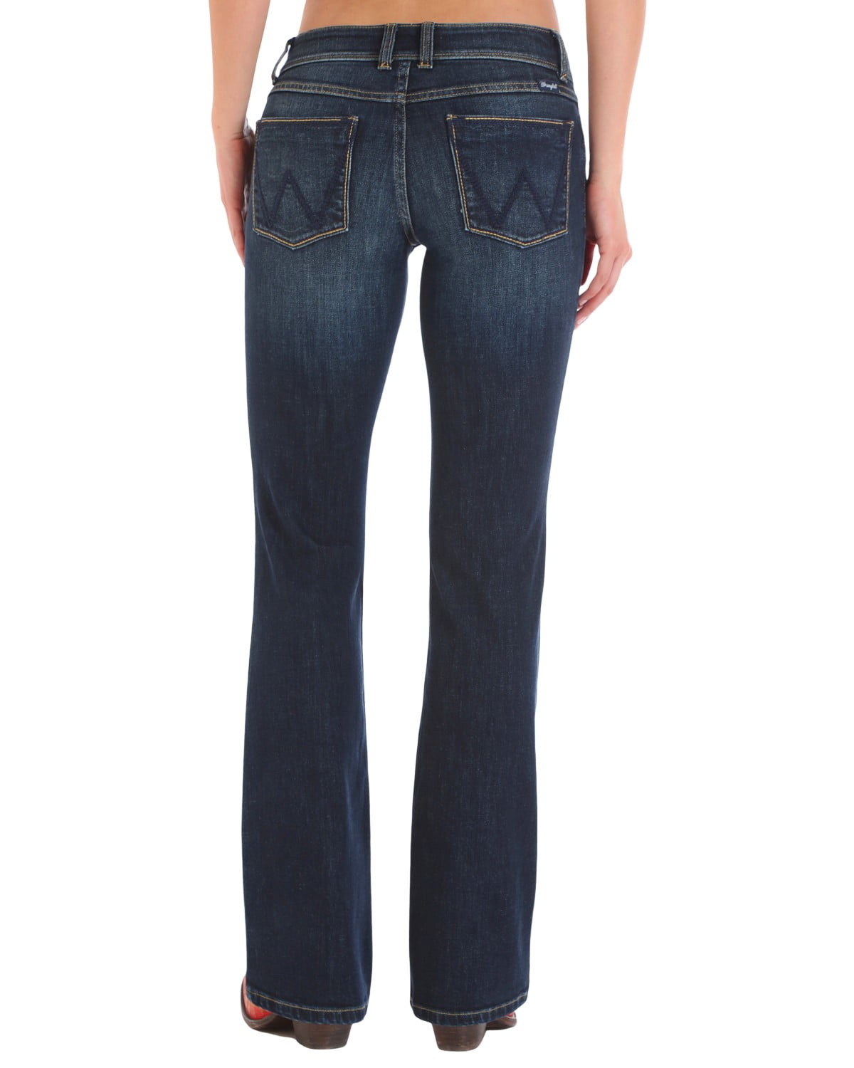 Wrangler Women's Retro Low Rise Dark Wash Sadie Jeans - 1007MWZGS 1W x 36L - Walmart.com
