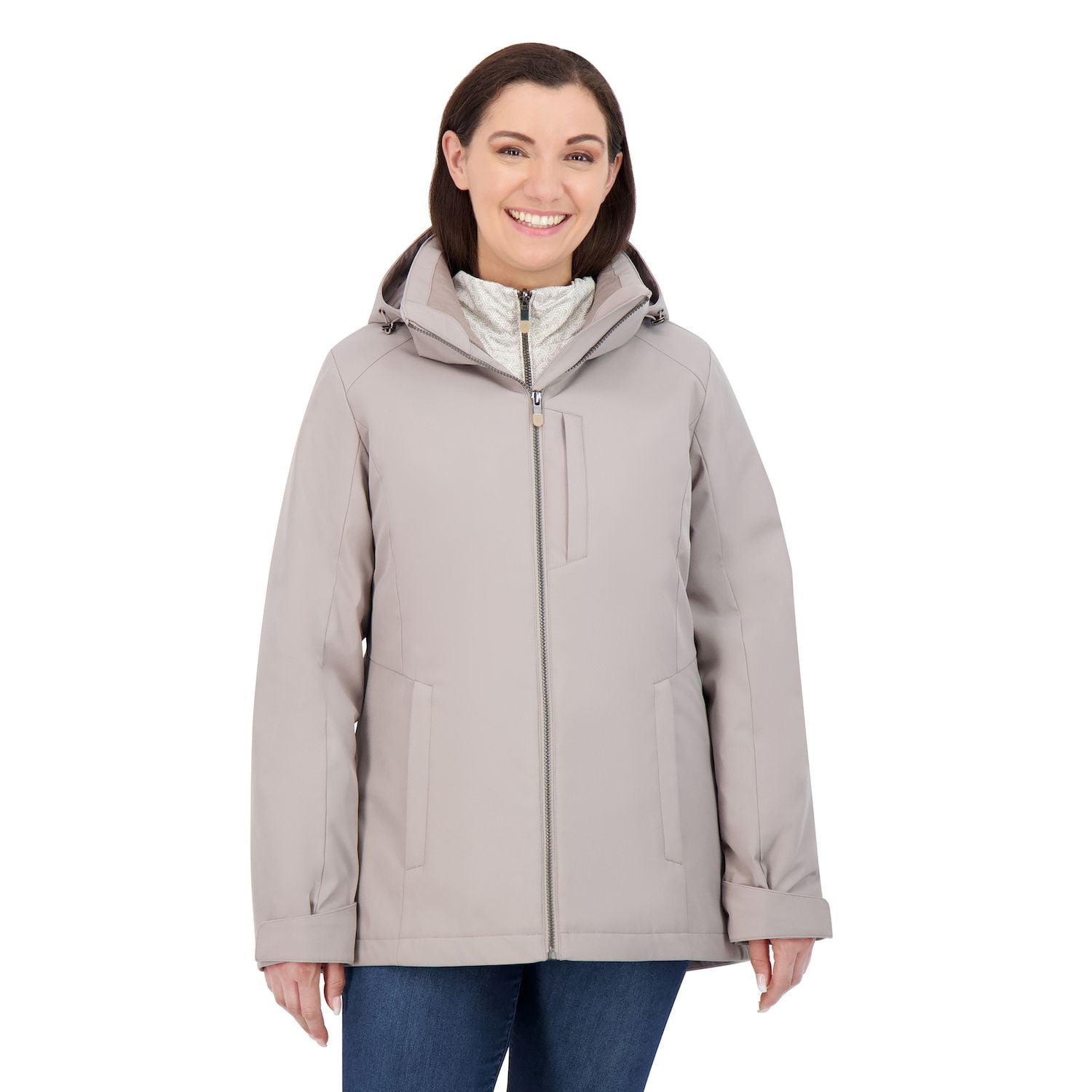 Women's ZeroXposur Deonna 3-in-1 Systems Jacket Color: Pebble Size: XX ...