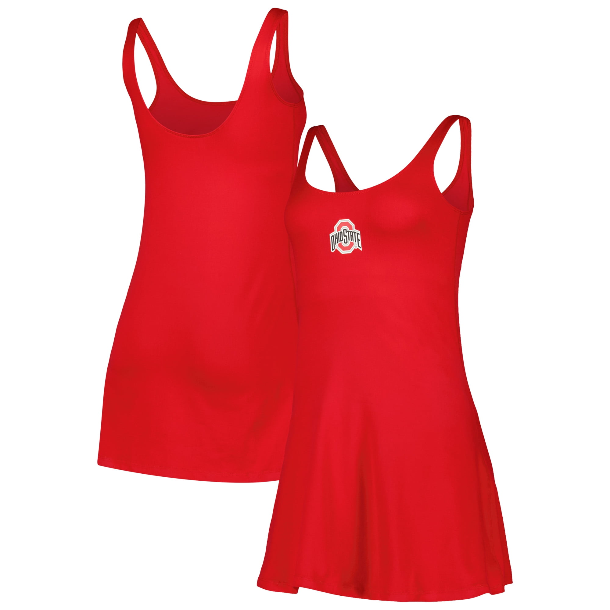 Women's ZooZatz Scarlet Ohio State Buckeyes Logo Scoop Neck Dress ...