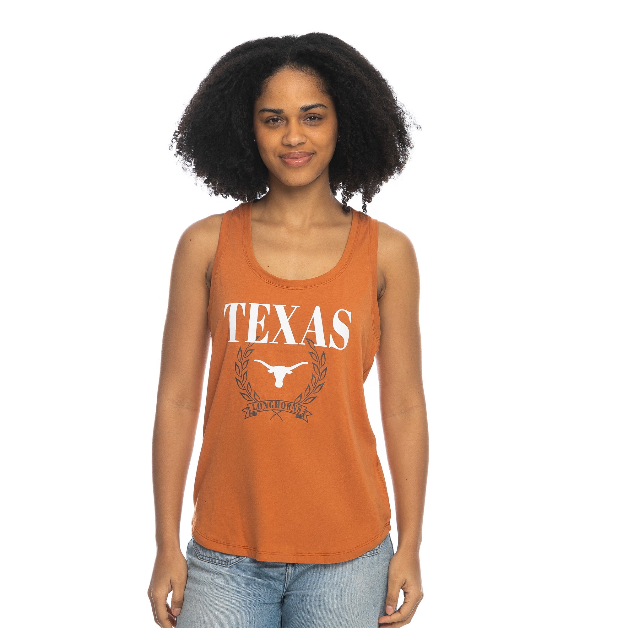 Women's ZooZatz Texas Orange Texas Longhorns Everyday Tri-Blend Tank ...