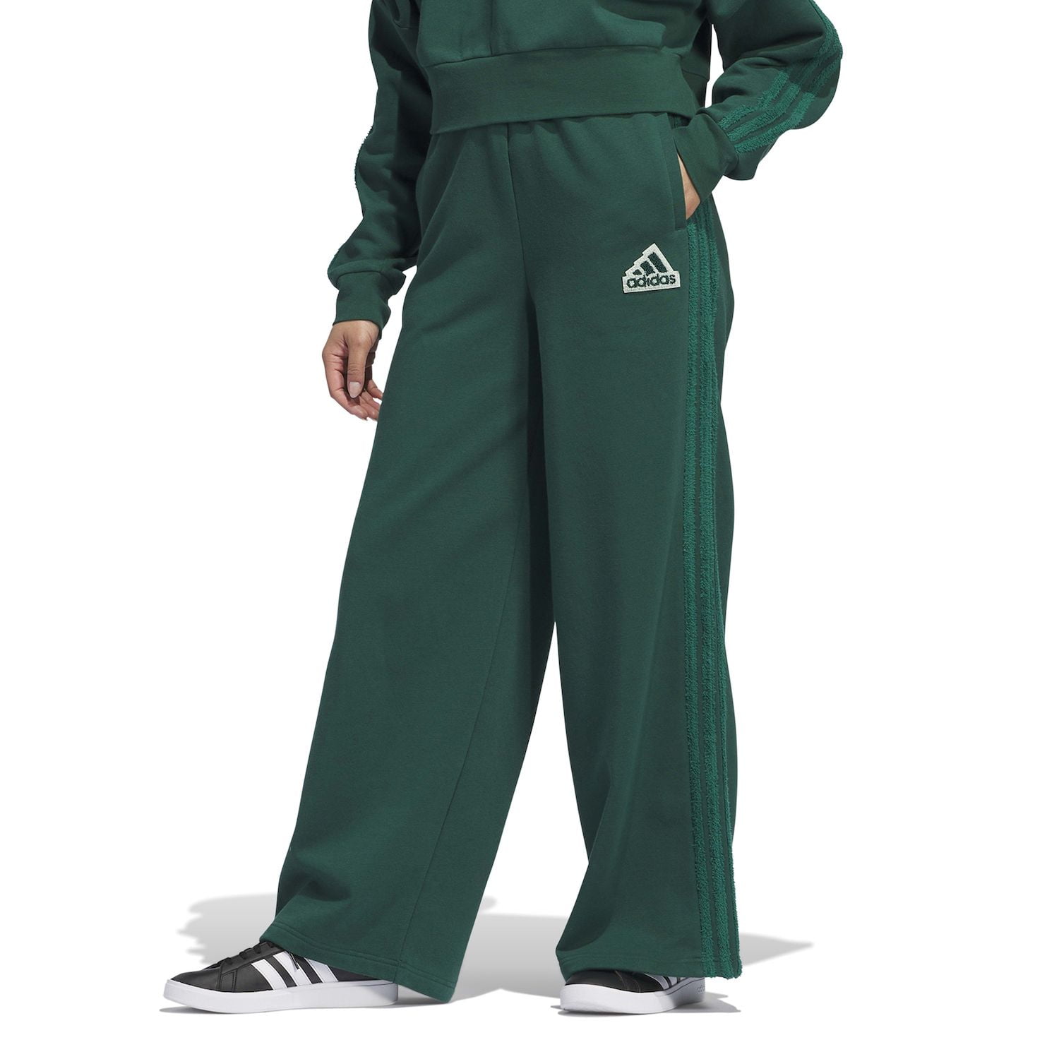 Women's adidas Coze 3-Stripes Pants Color: Green Size: LARGE - Walmart.com