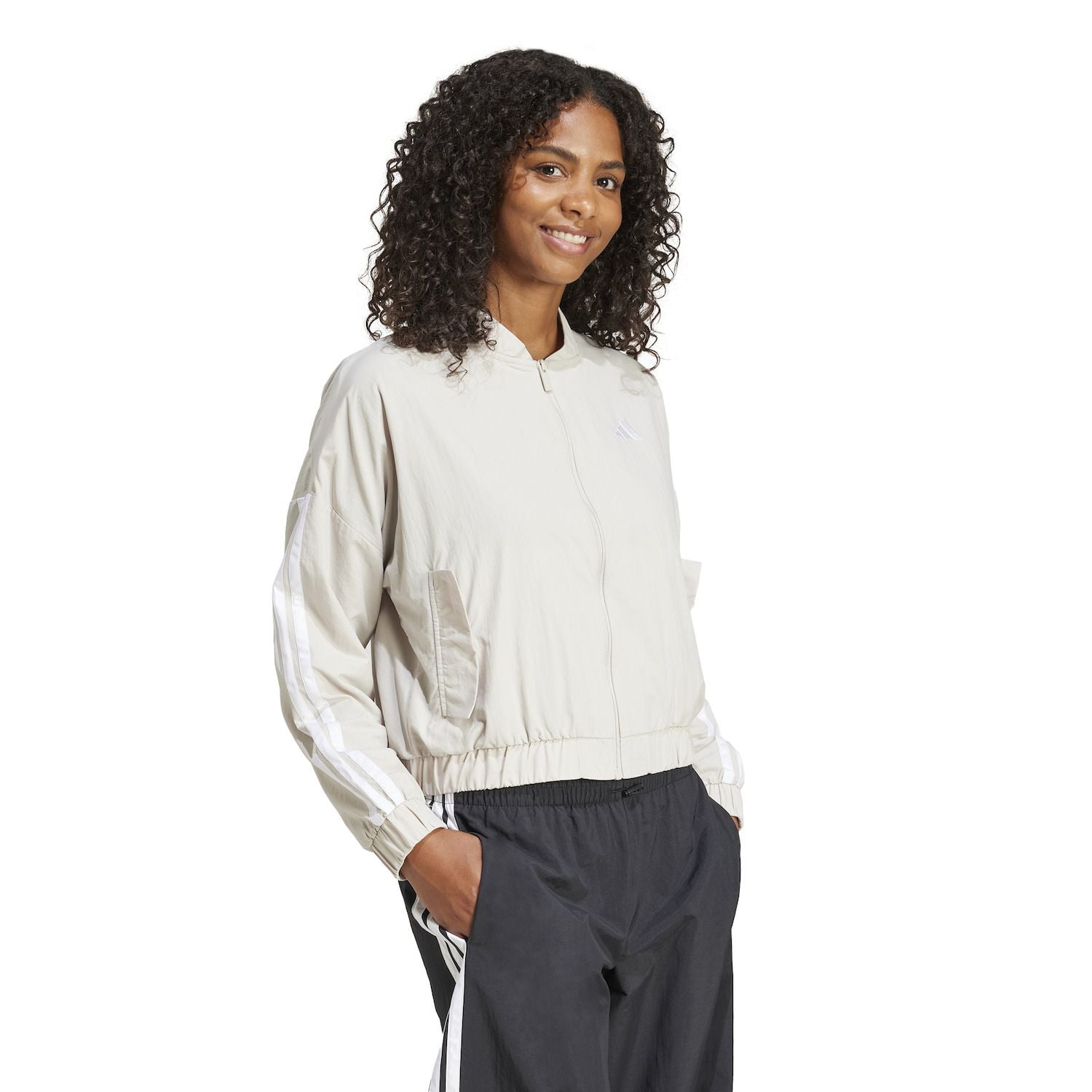Women's adidas Essentials 3-Stripes Woven Bomber Sportswear Jacket ...