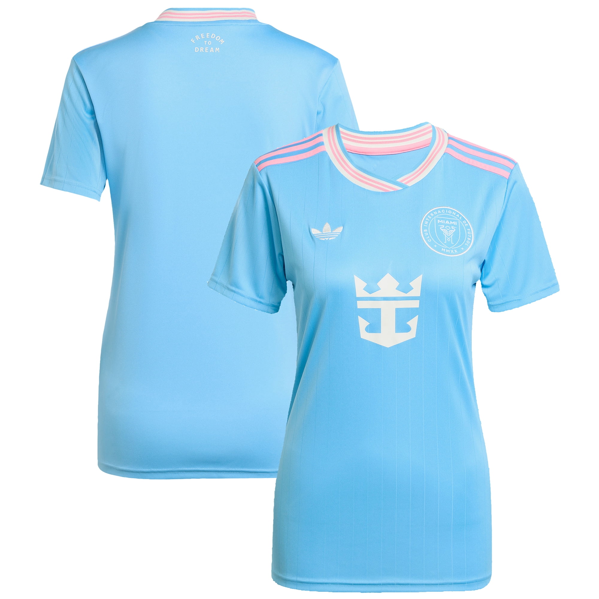 Women's adidas Originals Blue Inter Miami CF 2025 Third Replica Jersey ...