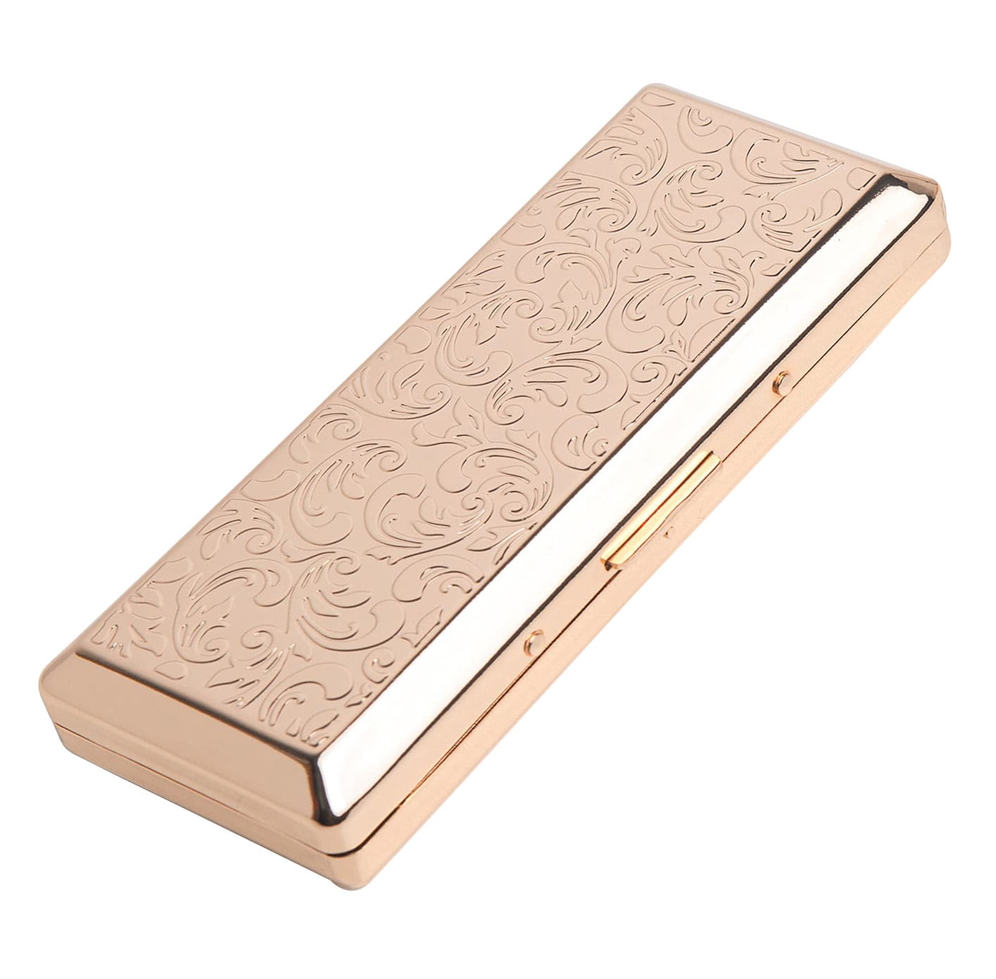 Women's and Men's Metal Cigarette Case, Portable Double Sided Spring ...