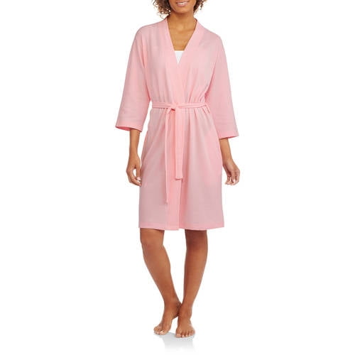 Women's and Women's Plus Light Weight Waffle Sleep Robe - Walmart.com