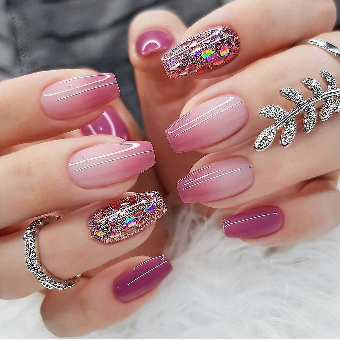 Women's artificial nails short artificial nails women's nails - Walmart.com