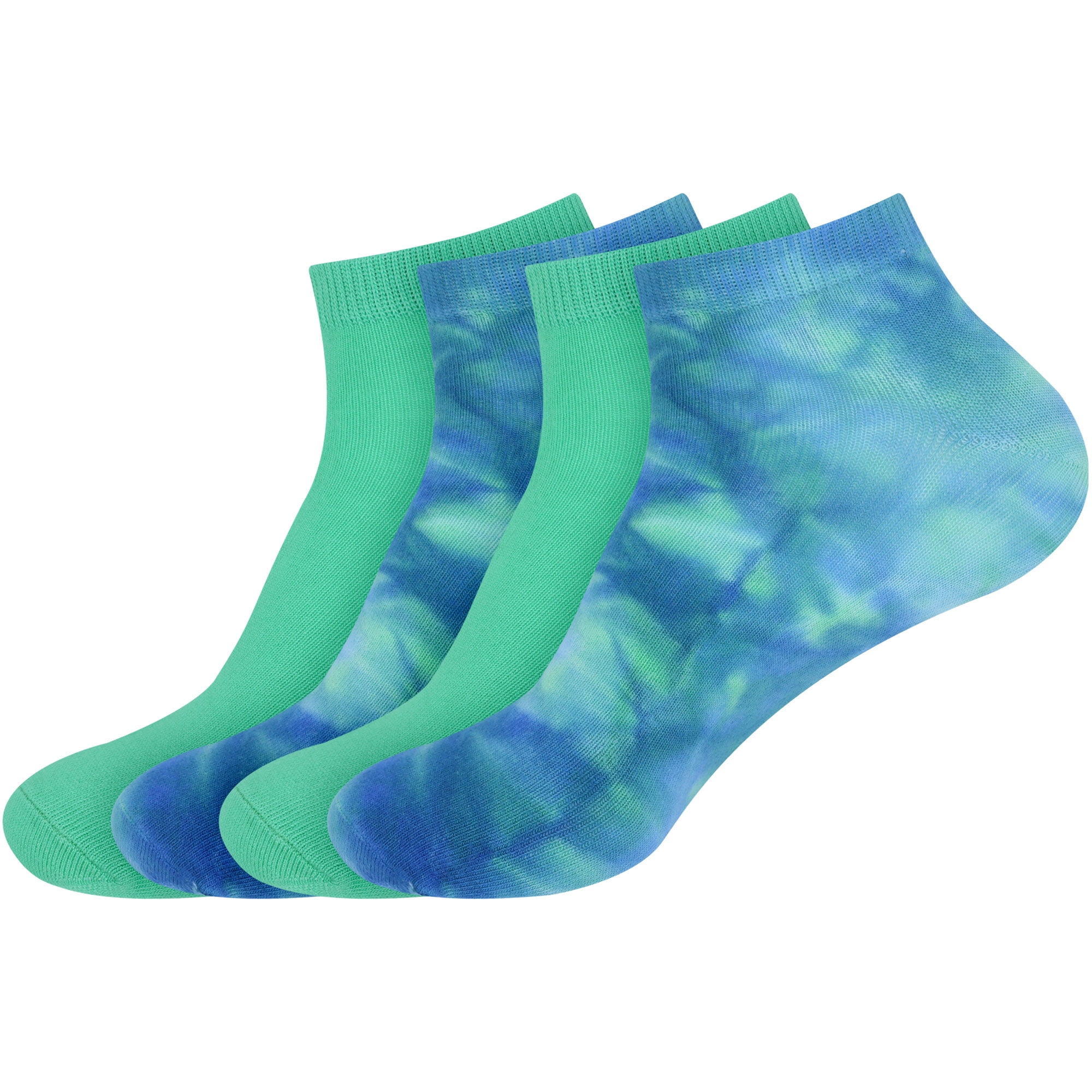 Women's from Bamboo Fiber Superior Wicking Tie Dye Ankle Socks - Blue ...