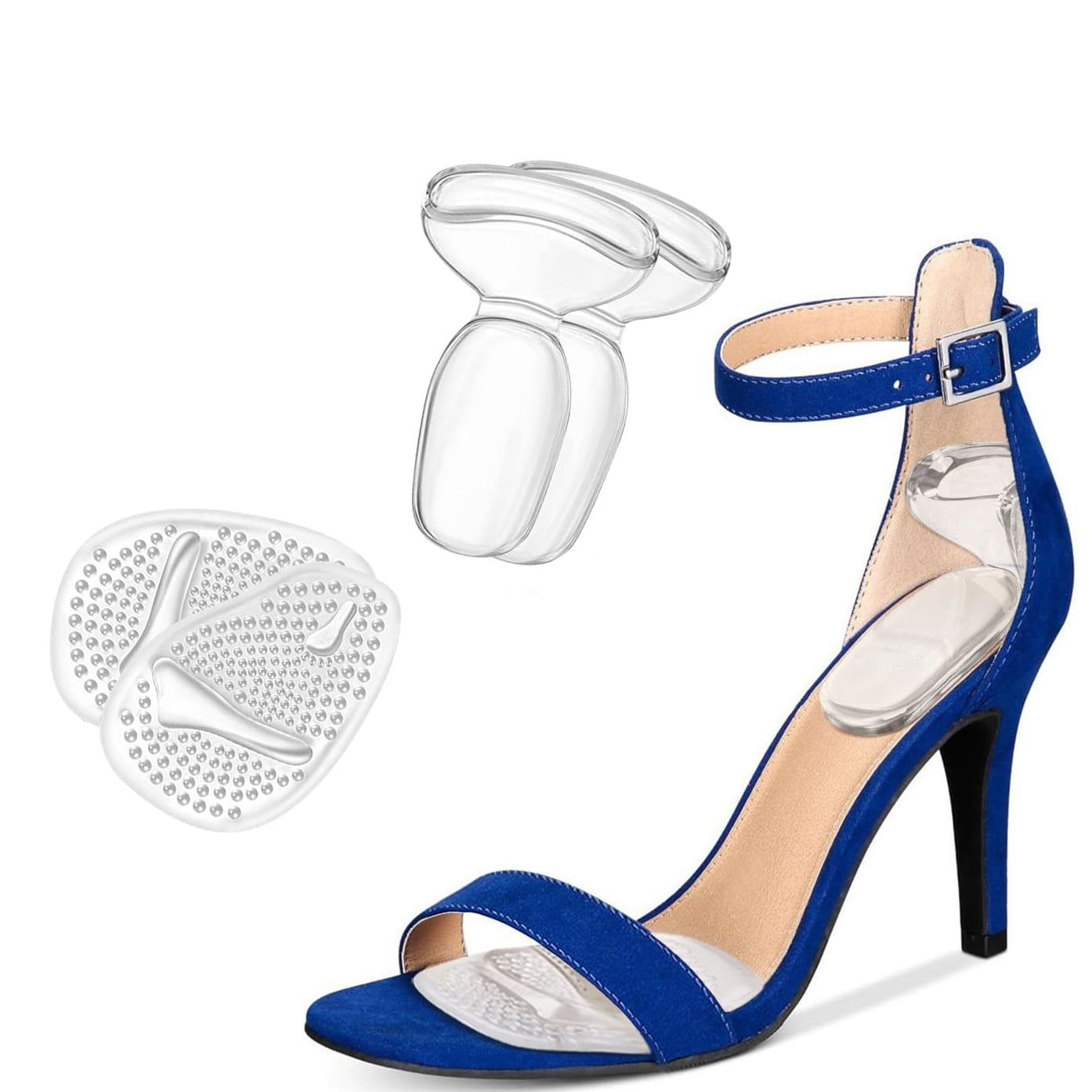 Women's heel pads and metatarsal pads, 1 pair of heel grip pads and 1 ...