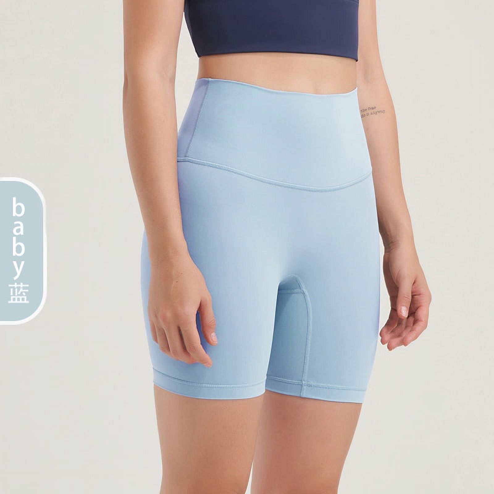 Women's high-waisted hip lift peach hip yoga pants three-quarter pants ...