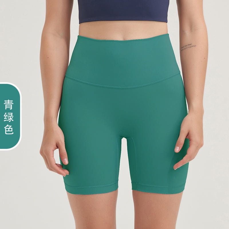 Women's high-waisted hip lift peach hip yoga pants three-quarter pants ...