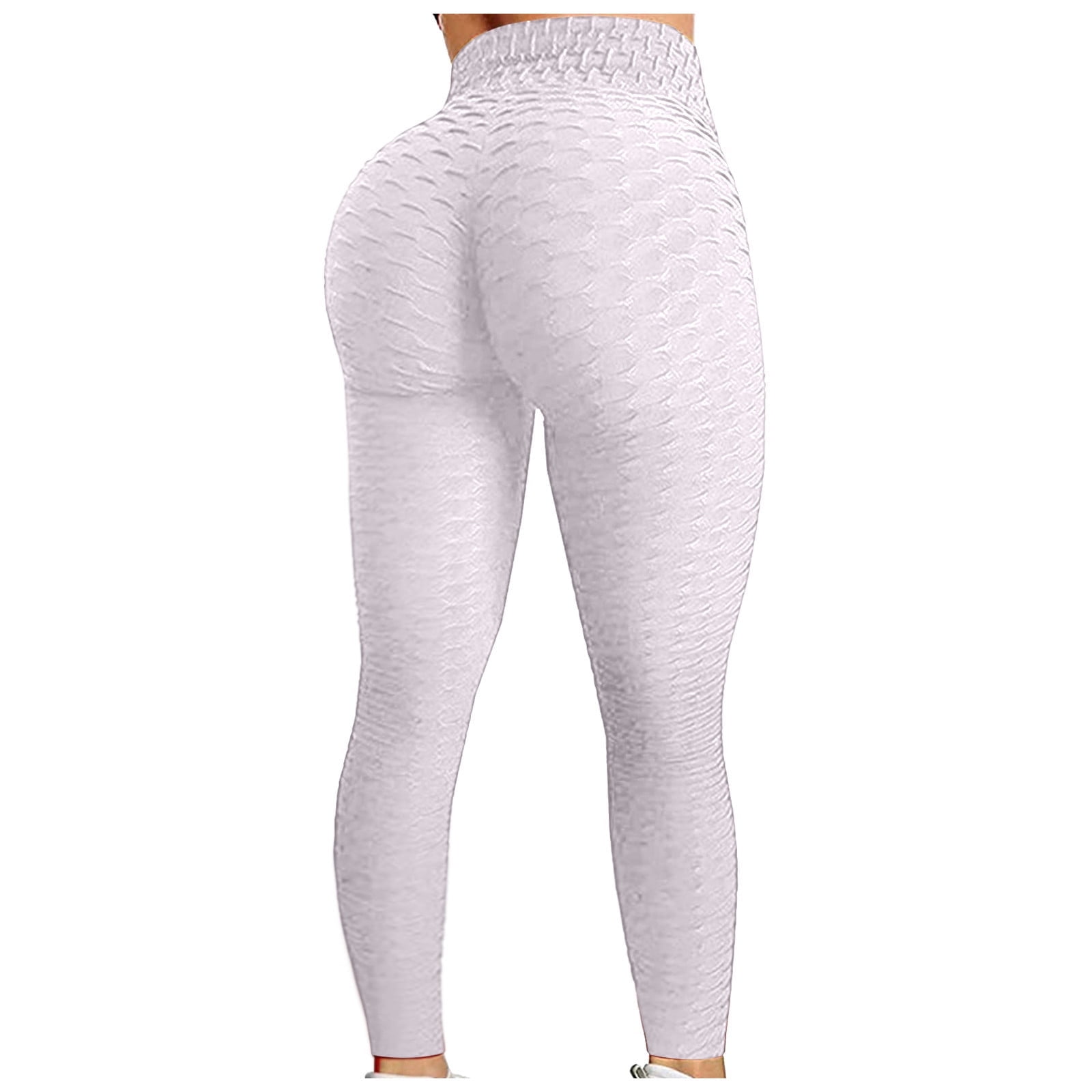 Women's high-waisted yoga pants belly control hip lift leg exercise ...