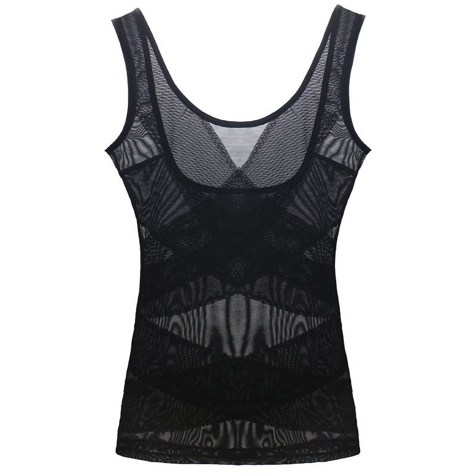 Women's shapewear vest ultra-thin chest tummy Tint Waist Seamless U ...