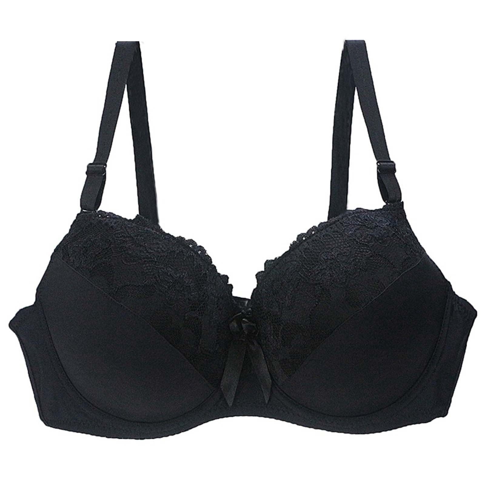 Chroia Women's Plus Size Bras - Front Closure, Lace Design, Full ...