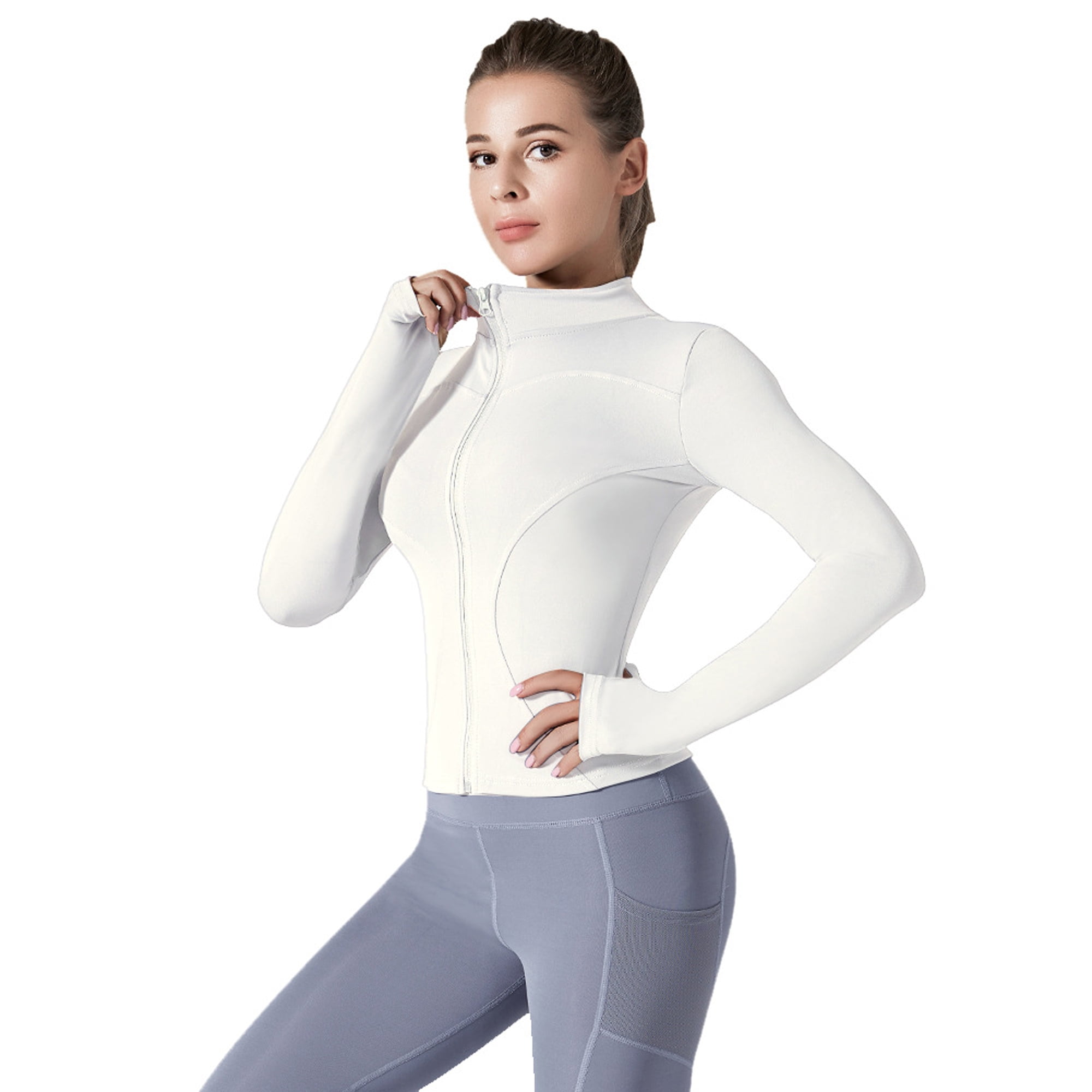 Women's yoga jackets Slim yoga clothes, fitness tops and jackets ...
