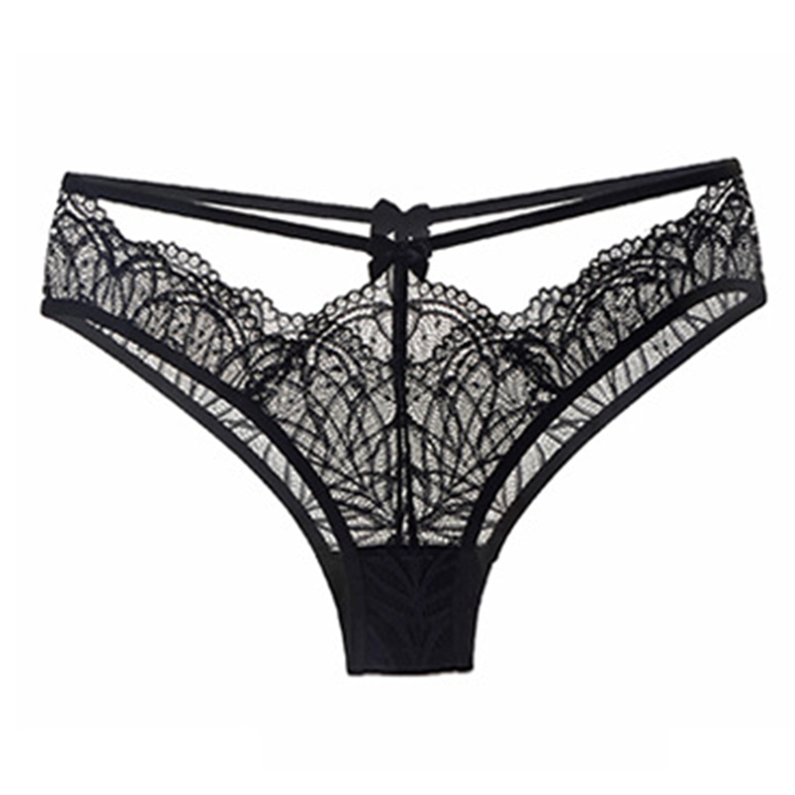Womensunderwear Ladies Sexy Low Waist Lace Panties Ladies Bow Knot