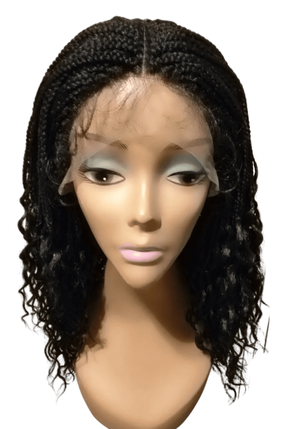 Womens 16" Carlynn Braided Wig Lace Front Baby Hair - Walmart.com