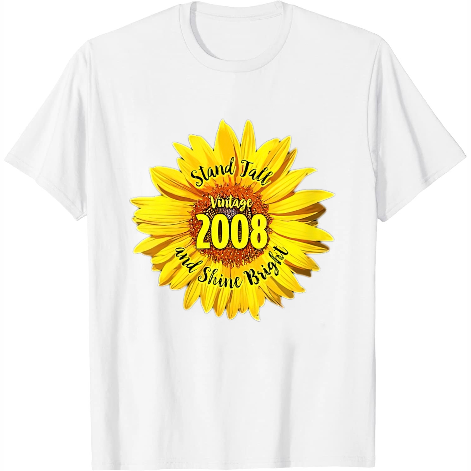 Womens 16 Year Old Girl: Sunflower Quote 2008 16Th Birthday Round Neck ...