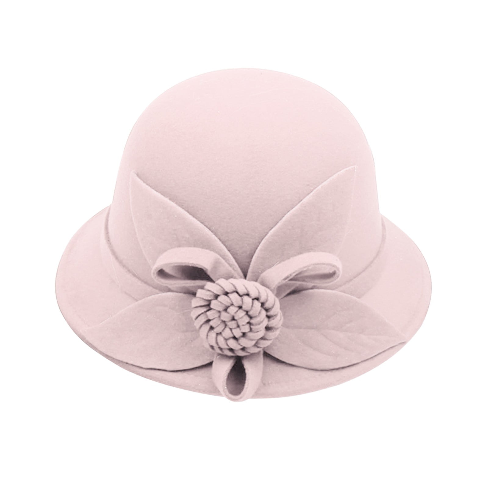 Womens 1920s Summer Sun Church Hats for Women Bucket Cloche Bowler Hat ...