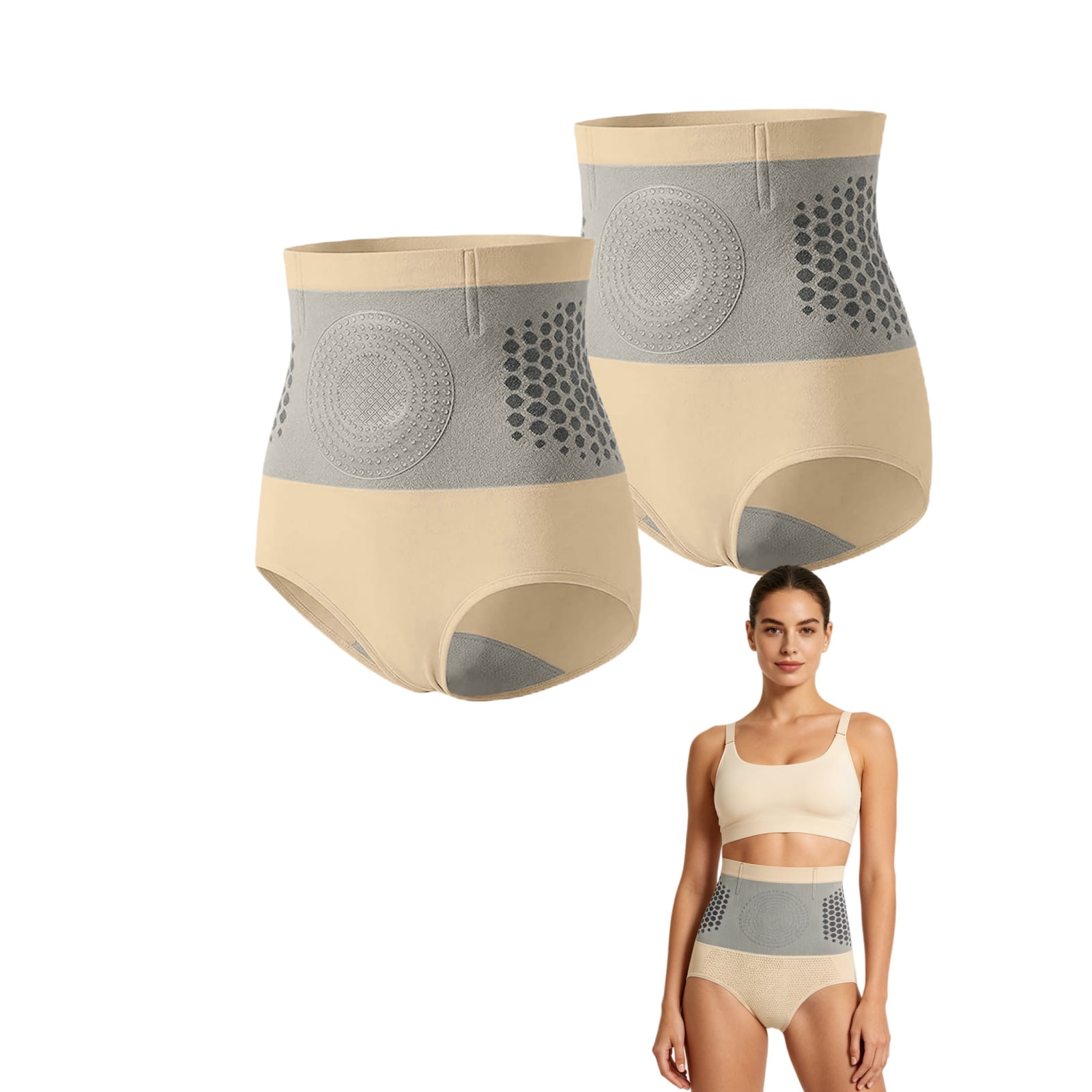 Womens 2 Pack Pauraju 4-in-1 Micro-Particle Sculpting Shorts, Lifting ...